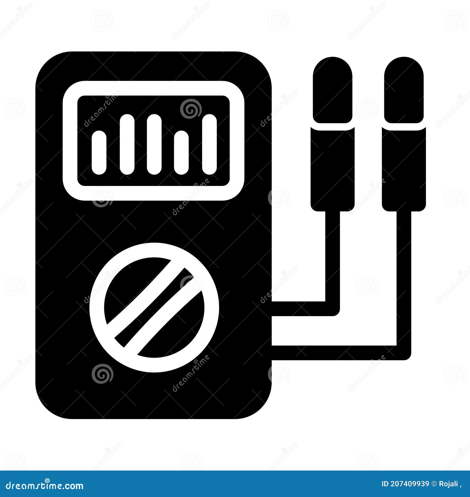 Energy Tracker Icon Logo or Illustration with Solid Stroke Style Vector ...