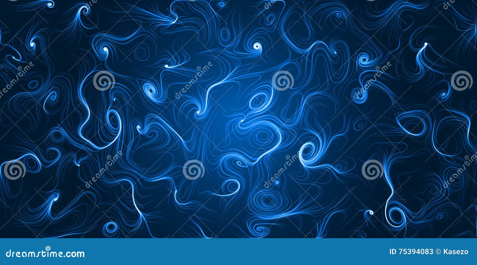 Energy Trails Abstract with Curved Lines. Stock Vector - Illustration ...