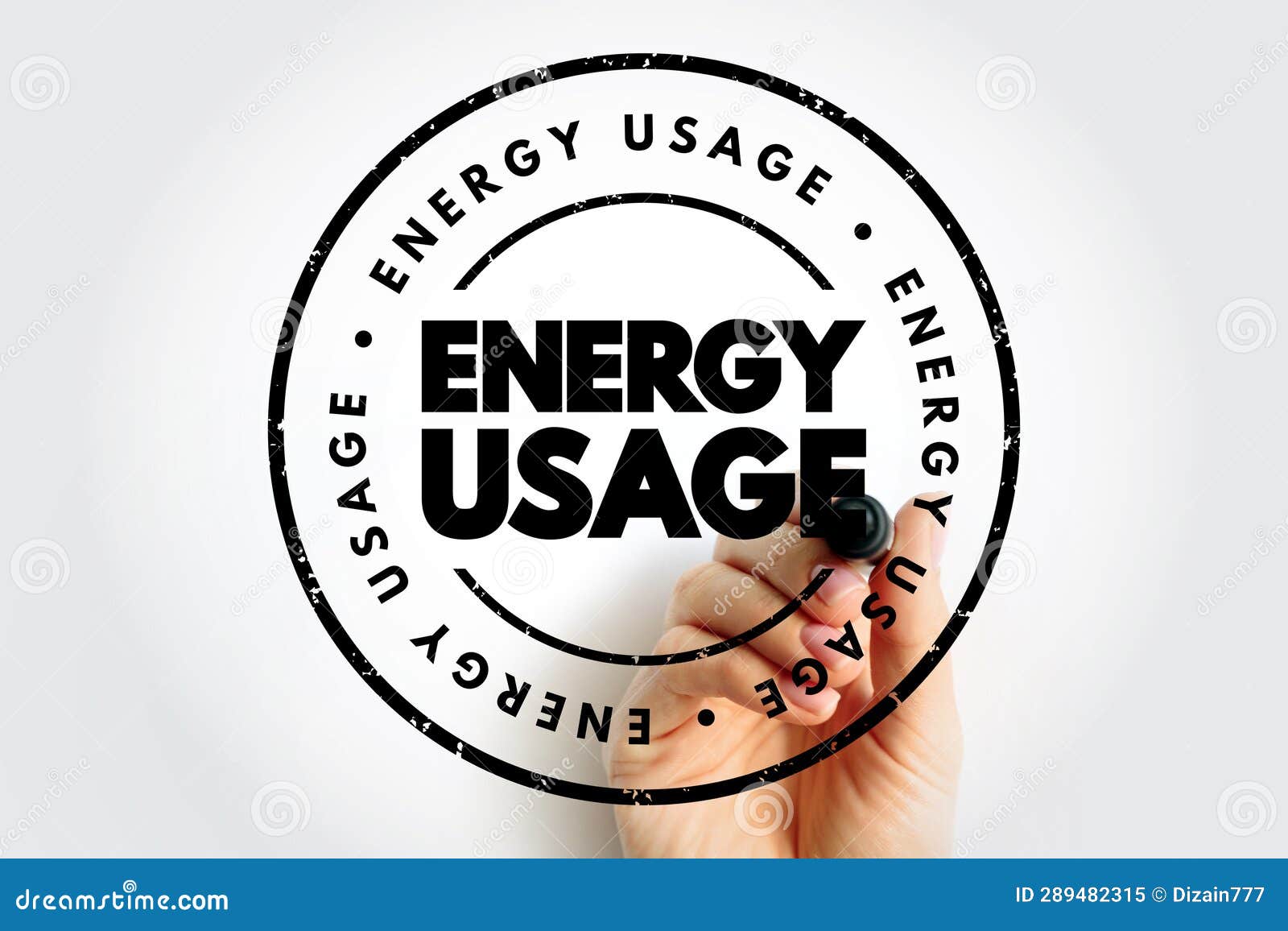Energy Usage Text Stamp, Concept Background Stock Image - Image of ...