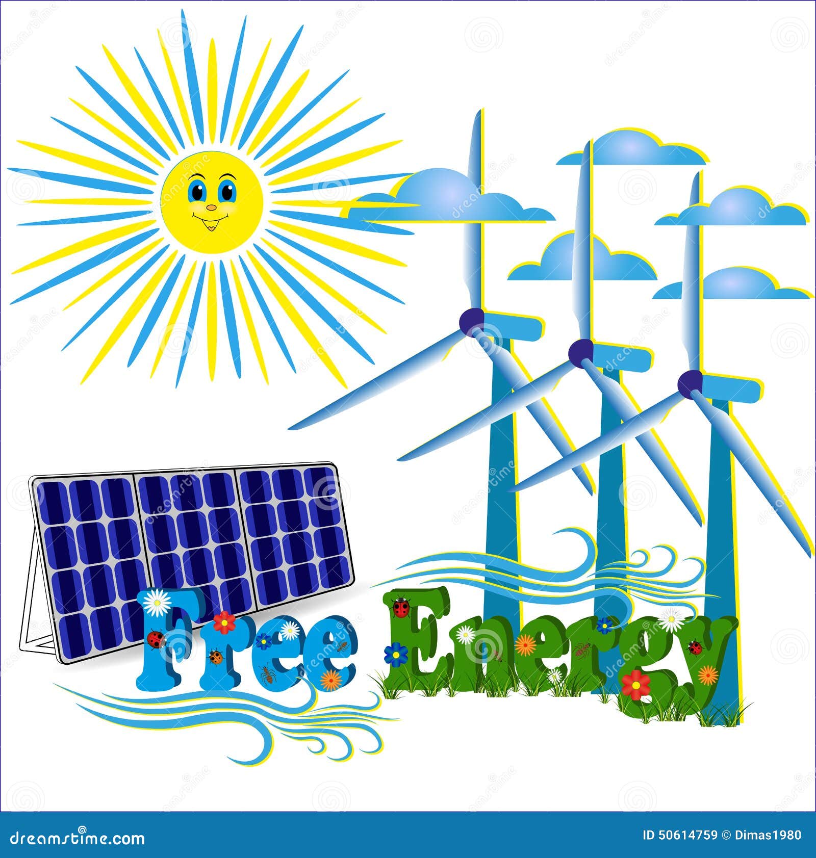 Energy stock vector. Illustration of environmental, conservation - 50614759