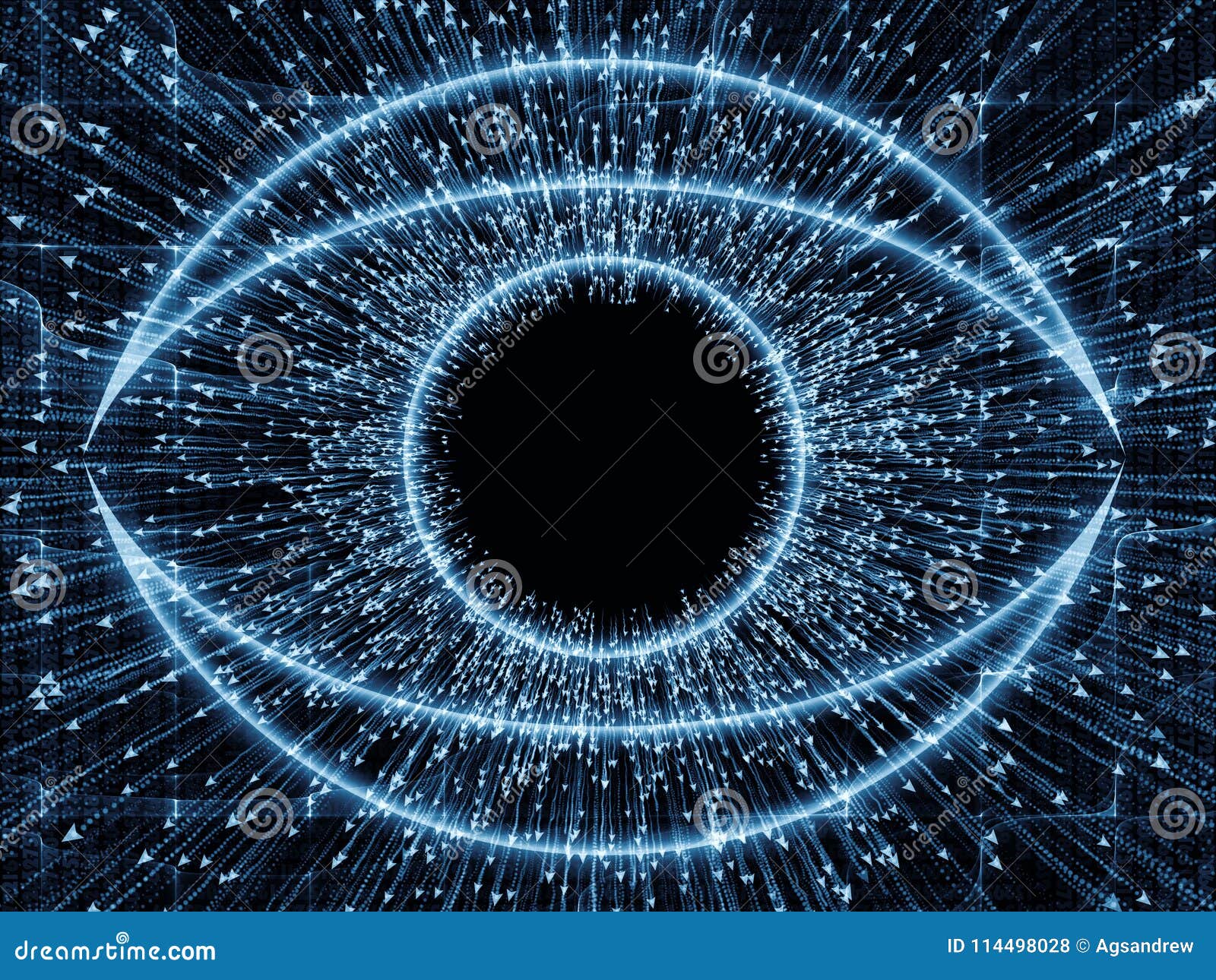 Energy of Visual Information Stock Illustration - Illustration of logic ...