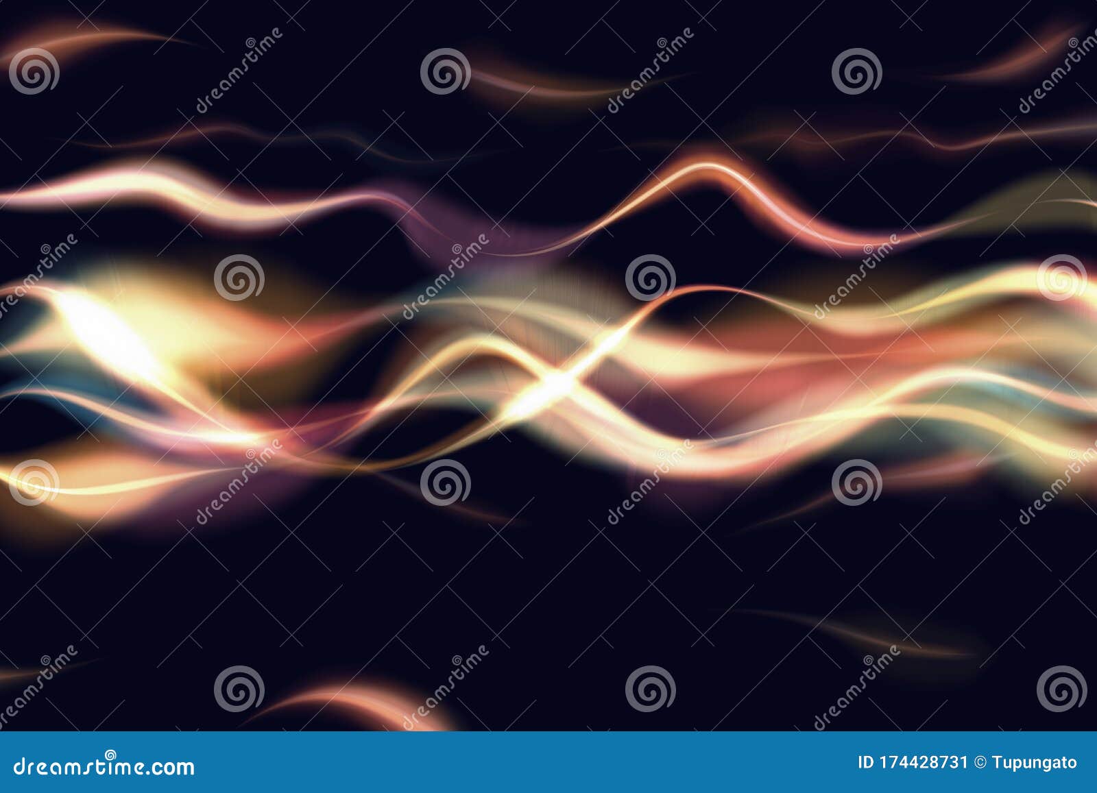 Energy wave visual effects stock illustration. Illustration of graphics ...
