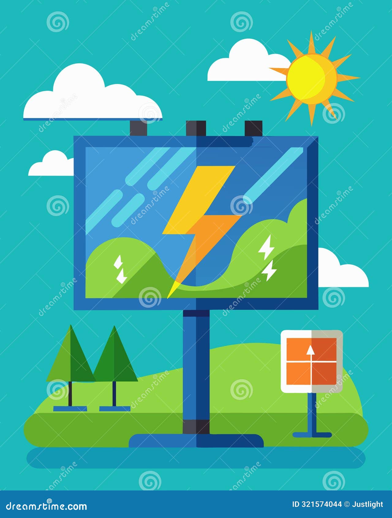 The Energyefficient Solarpowered Billboard Flashing Catchy Slogans and ...