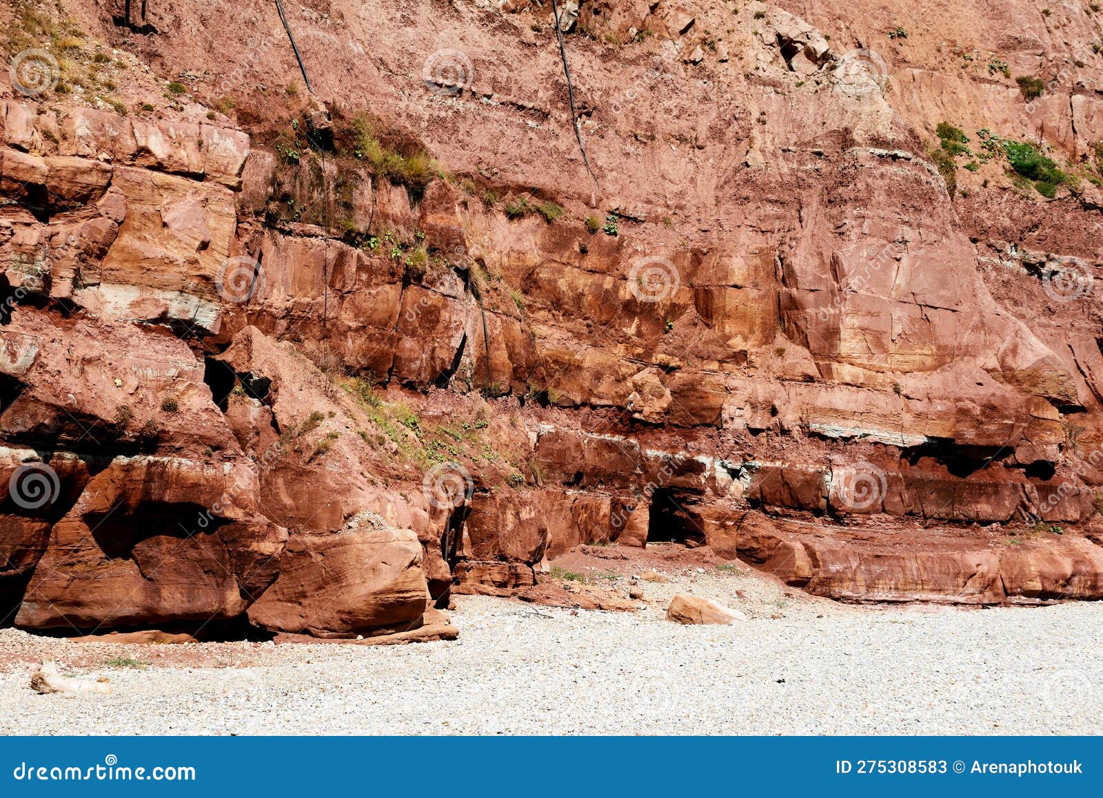 Pennington Point Cliffs, Sidmouth, UK. Stock Image - Image of devon ...