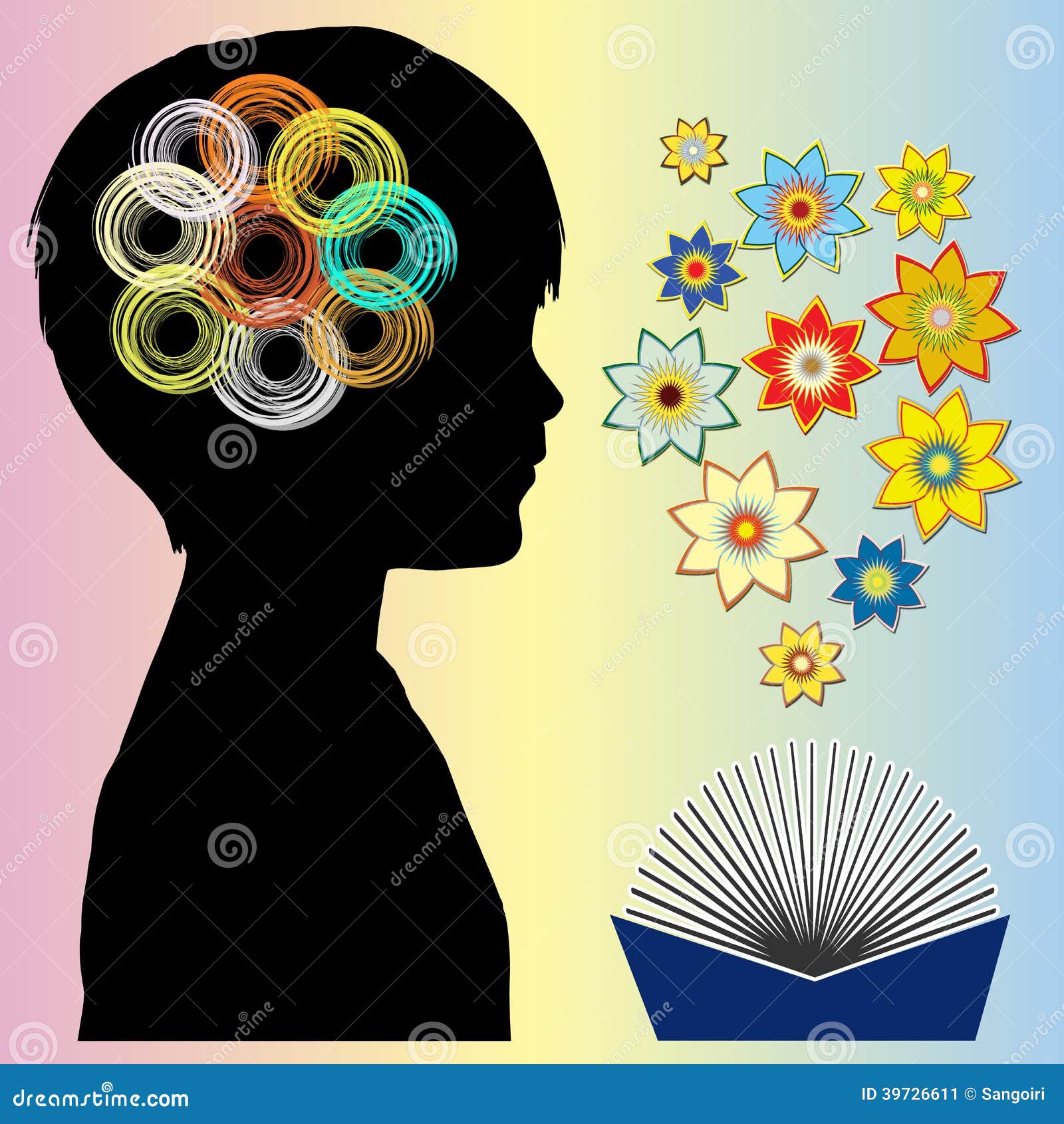 Enfant créatif illustration stock. Illustration du fable - 39726611