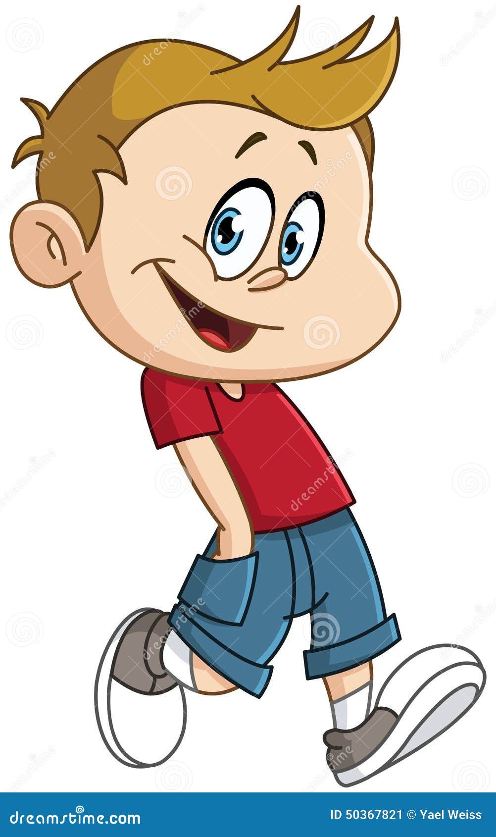 Enfant de marche illustration de vecteur. Illustration du mignon - 50367821