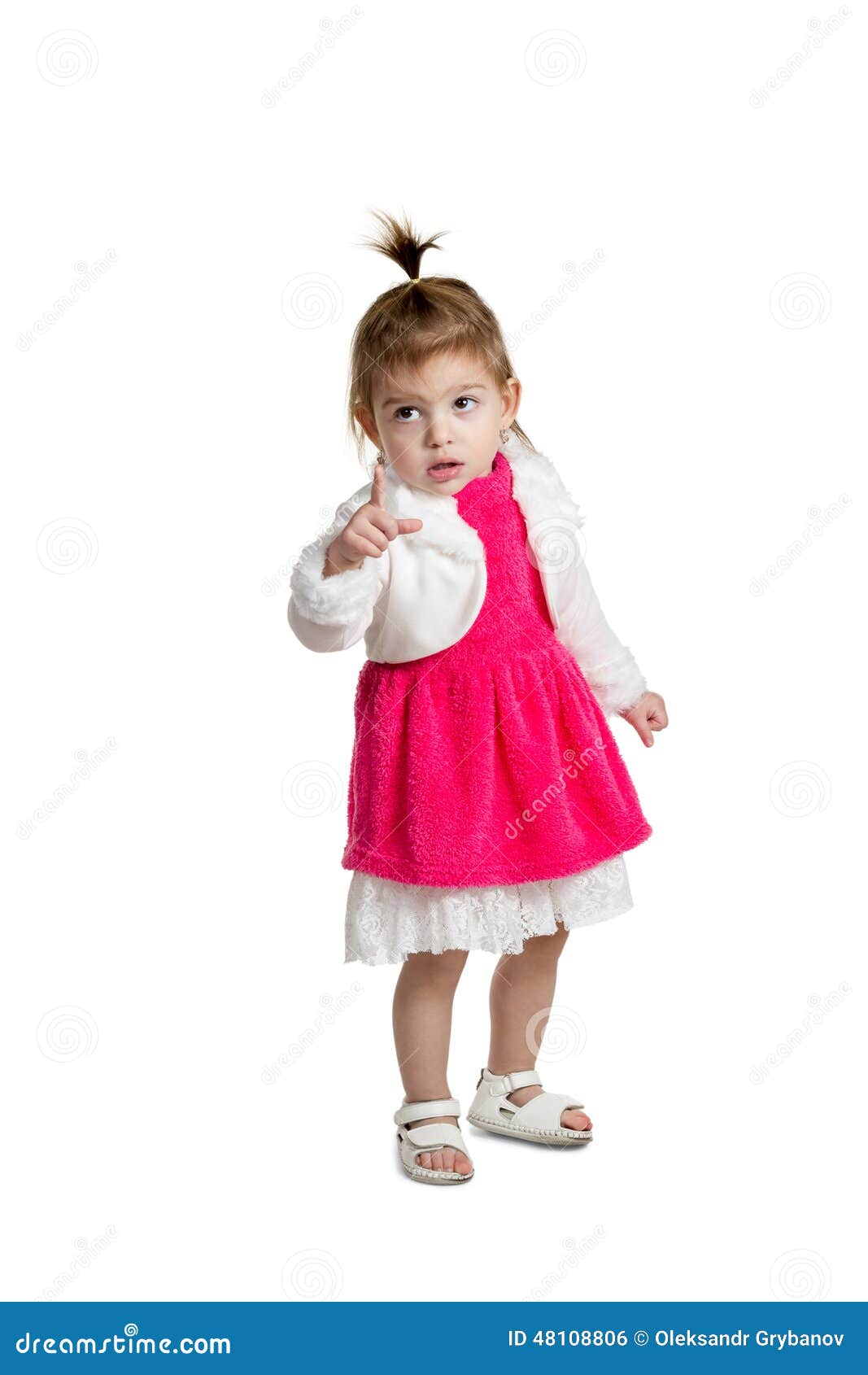 Enfant Dirigeant La Main De Doigt En Avant Photo stock - Image du ...