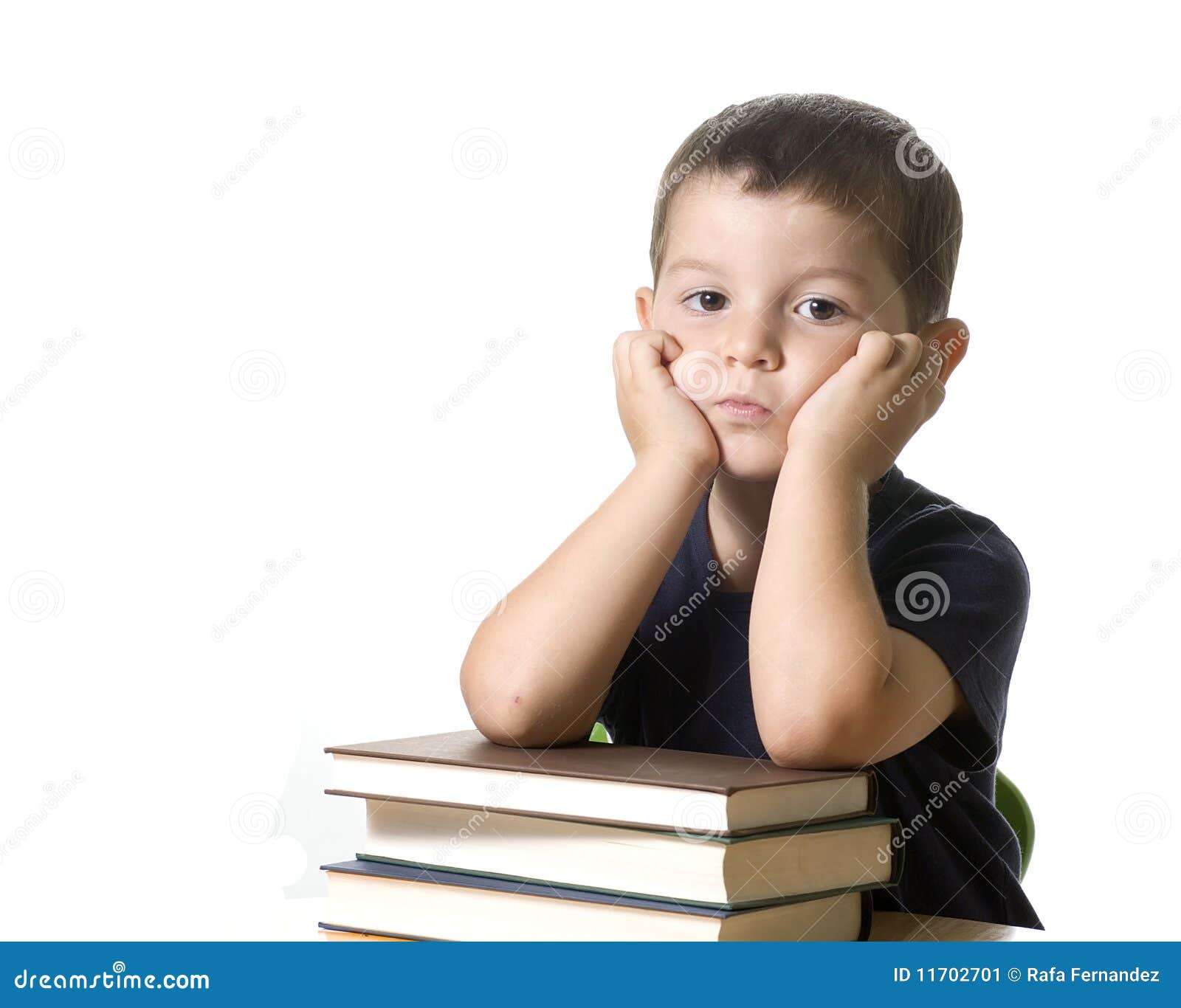 Enfant ennuyé image stock. Image du heureux, jeunesse - 11702701