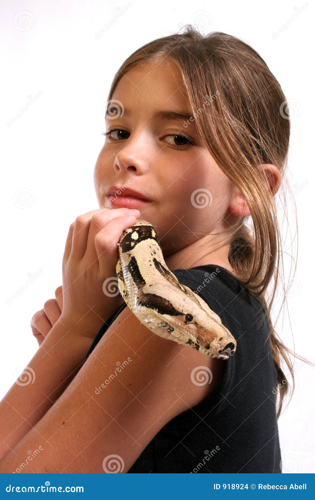 Enfant et serpent photo stock. Image du contrôle, enfants - 918924