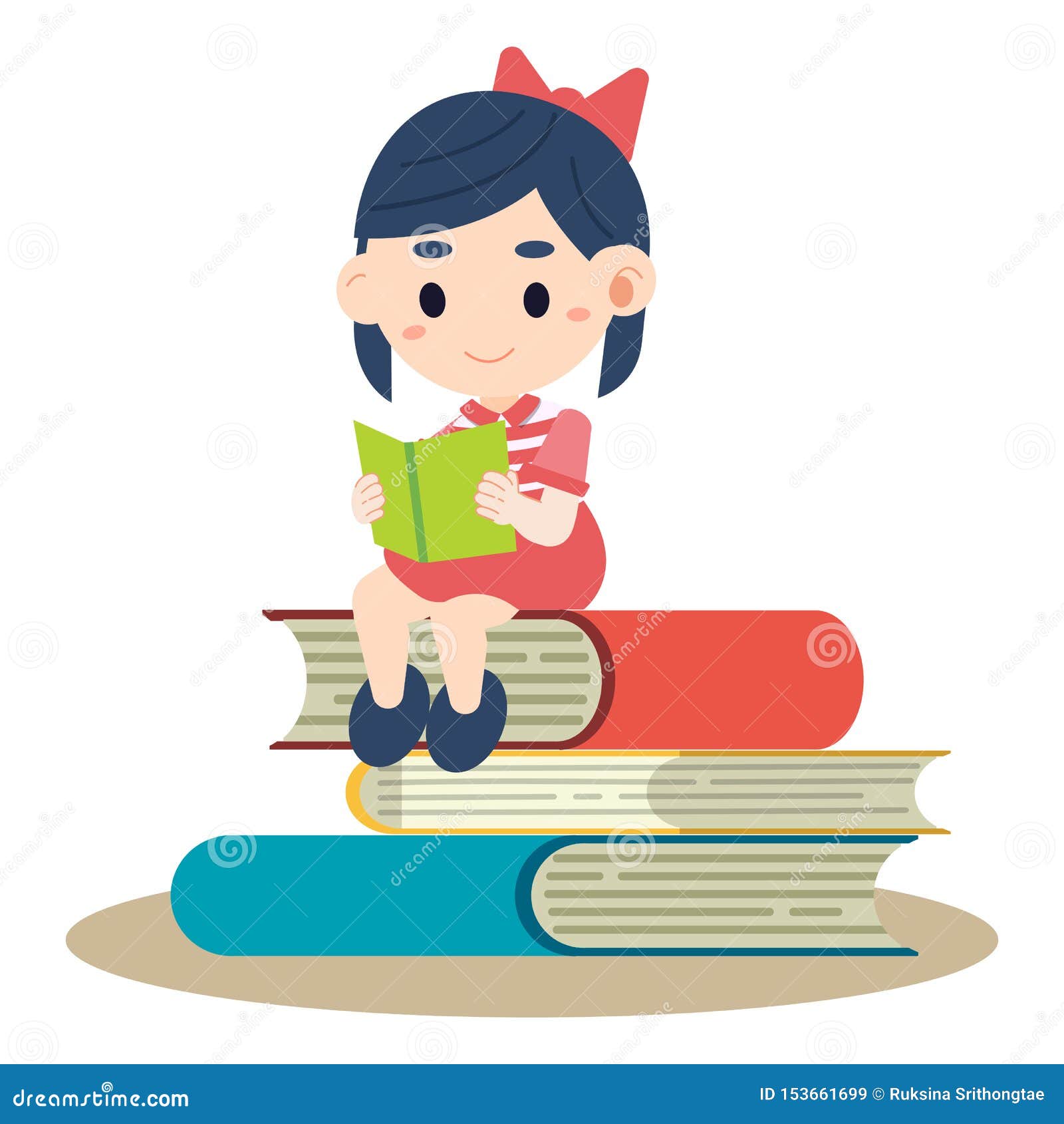 Enfant Lisant Le Livre Enfant Assis Sur Une Pile De Livres Jadore Lire