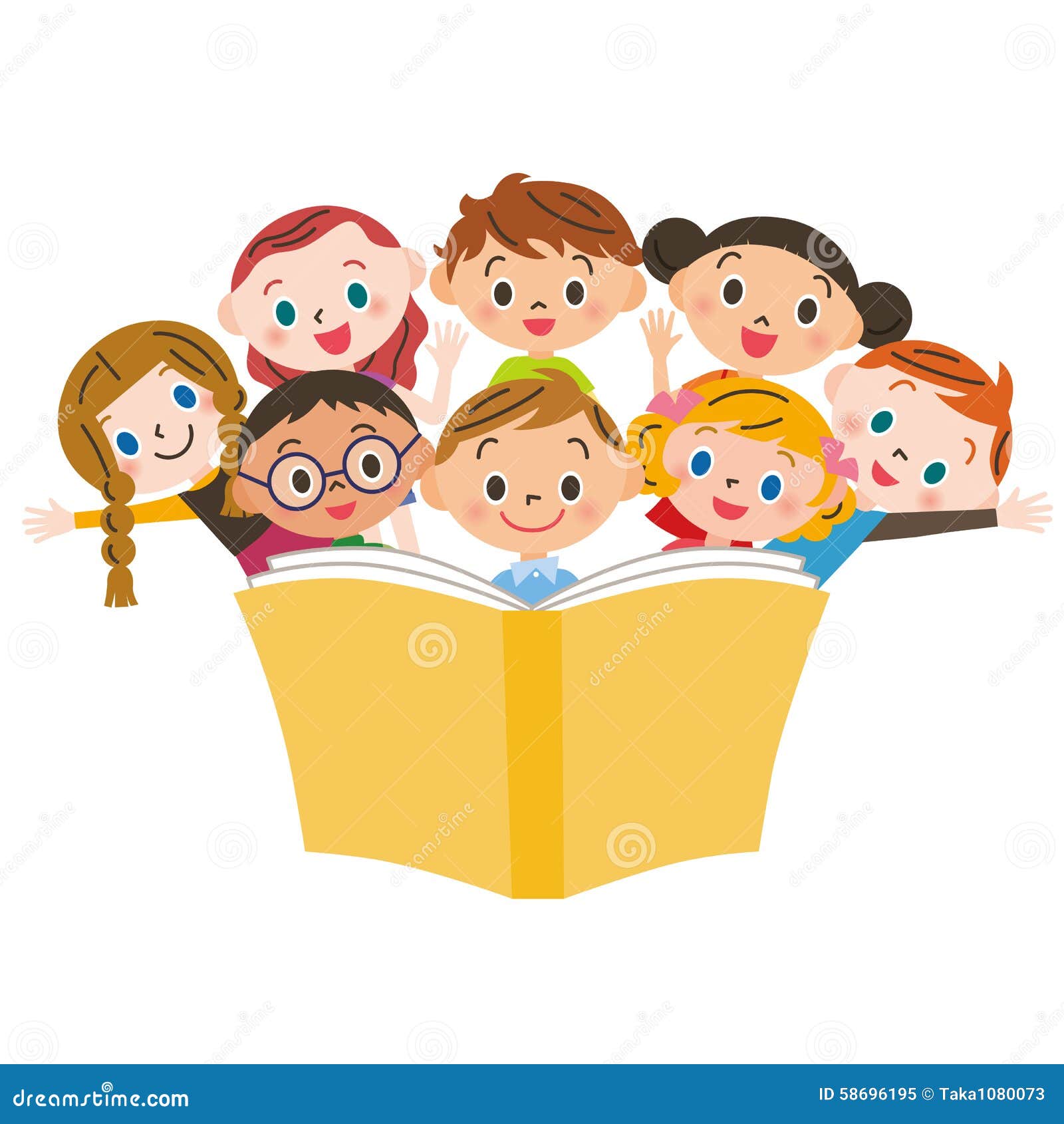 Enfant qui lit un livre illustration de vecteur. Illustration du ... Enfant qui lit un livre illustration de vecteur. Illustration du ...