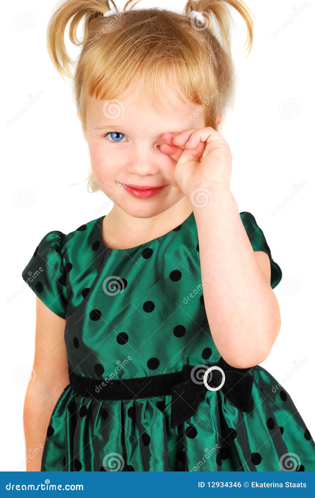 Enfant timide photo stock. Image du beau, expression - 12934346