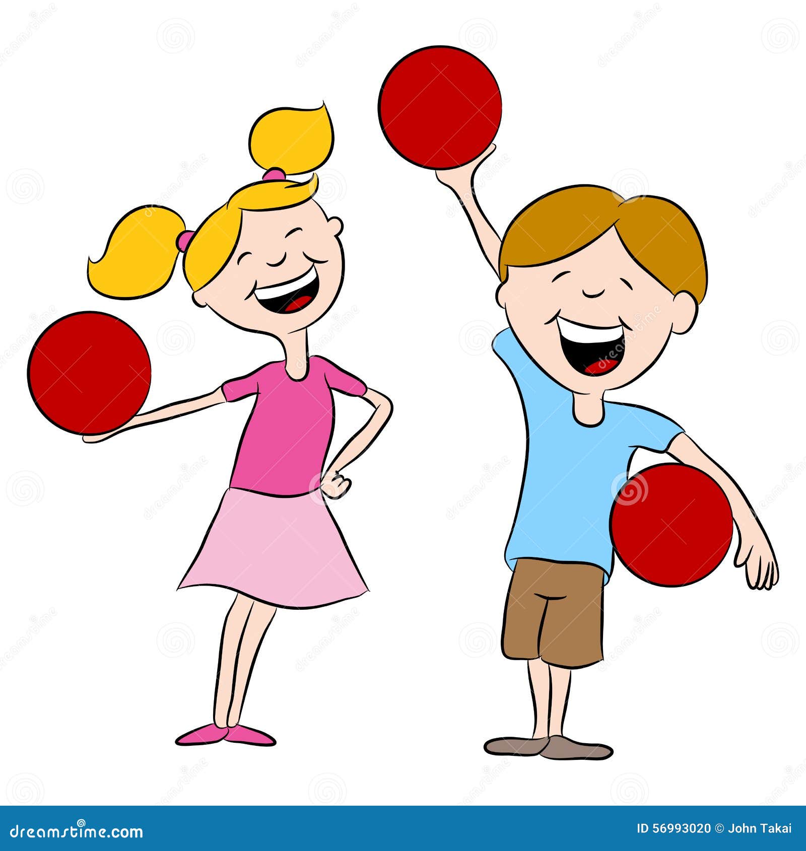 Enfants jouant Dodgeball illustration de vecteur. Illustration du ayant ...