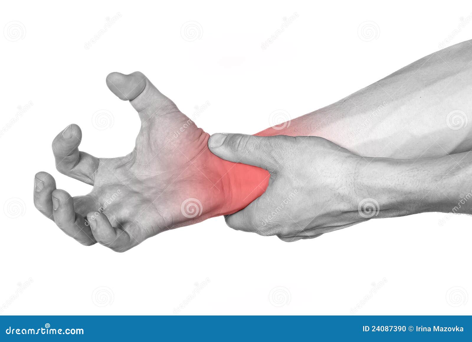 Enfermedad De La Mano Marcada En Rojo Foto de archivo - Imagen de ...