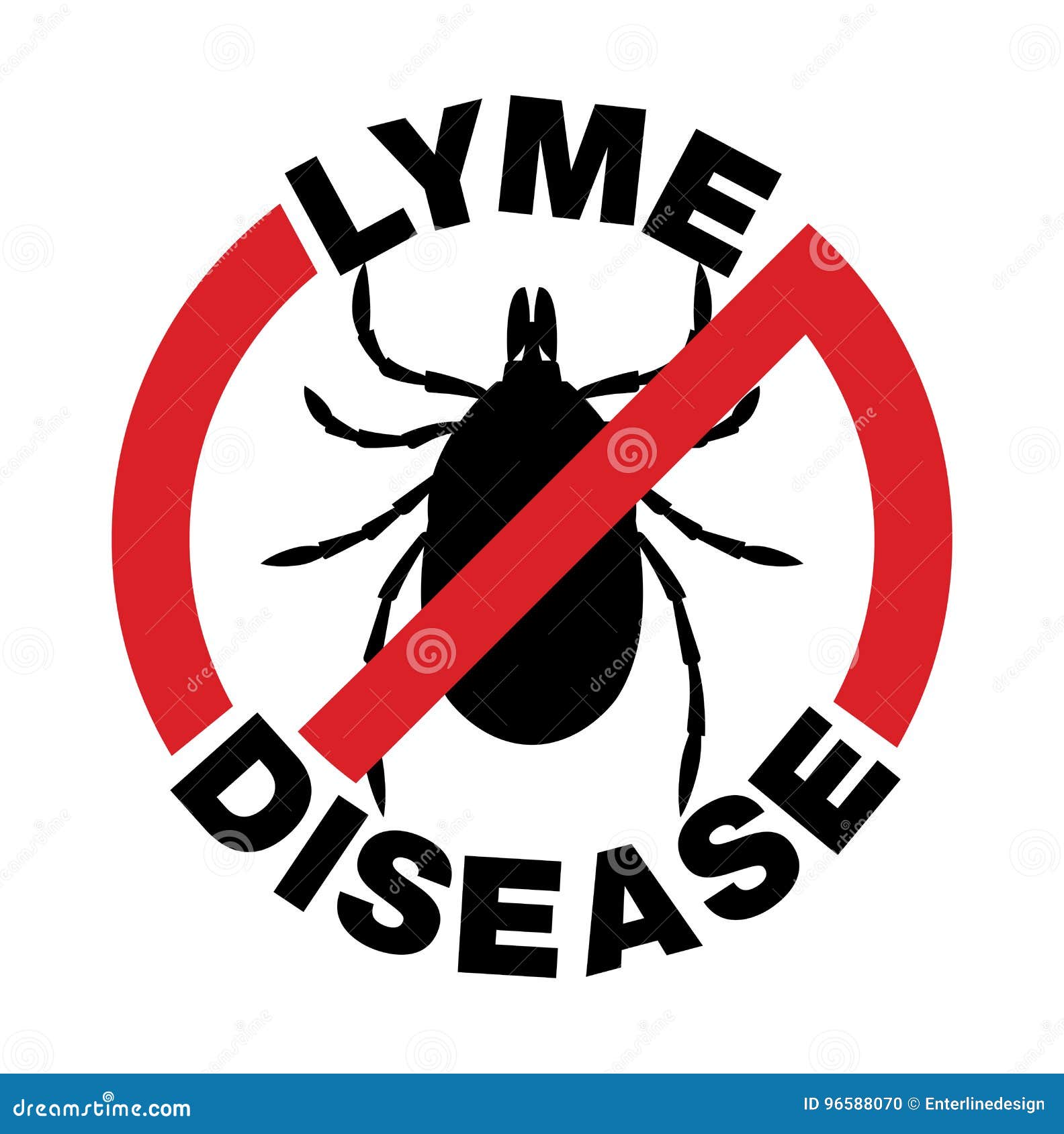 Enfermedad De Lyme Anti Tick Bite Icon Ilustración del Vector ...