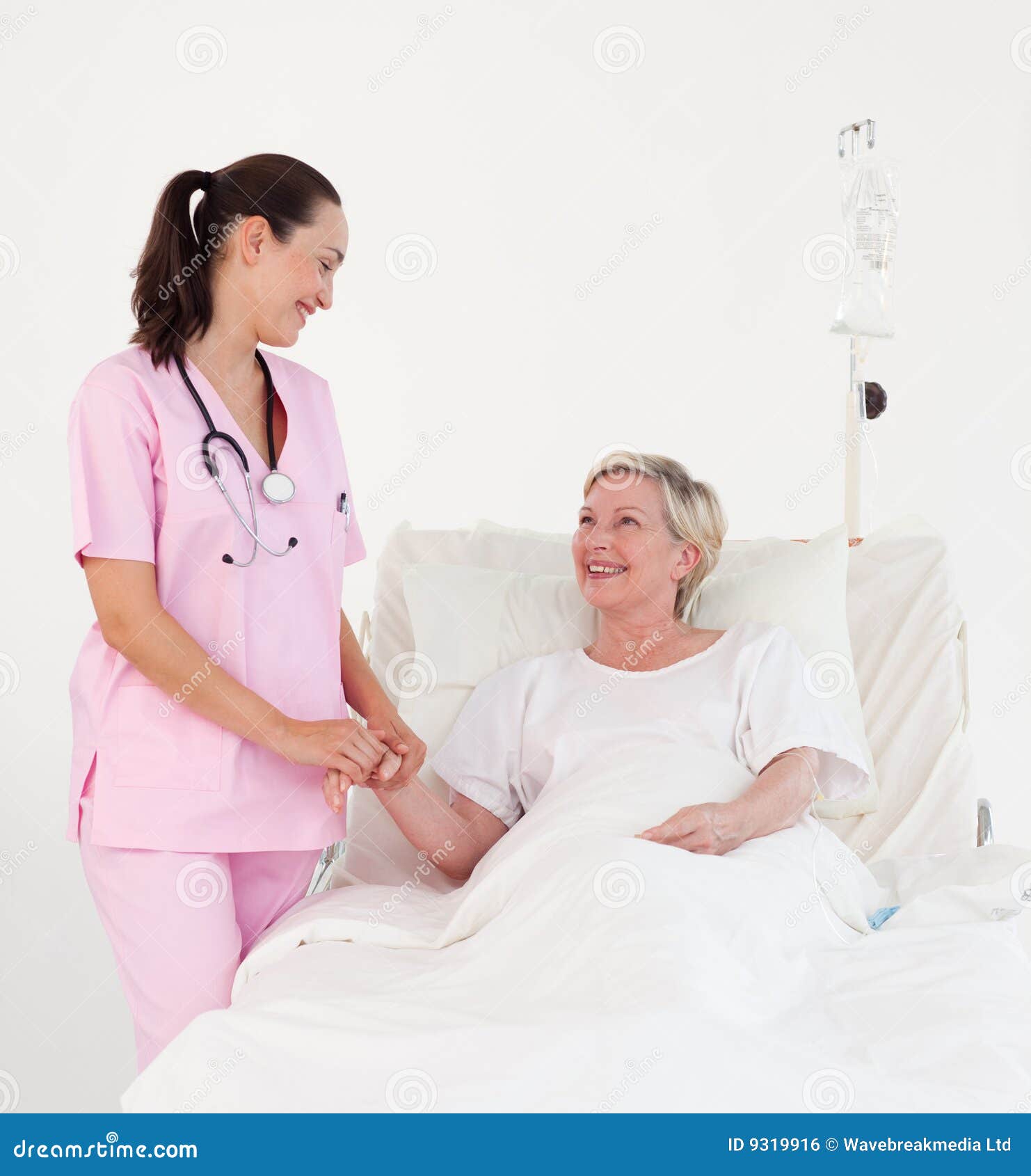 Enfermera Con Un Paciente Mayor Foto de archivo - Imagen: 9319916