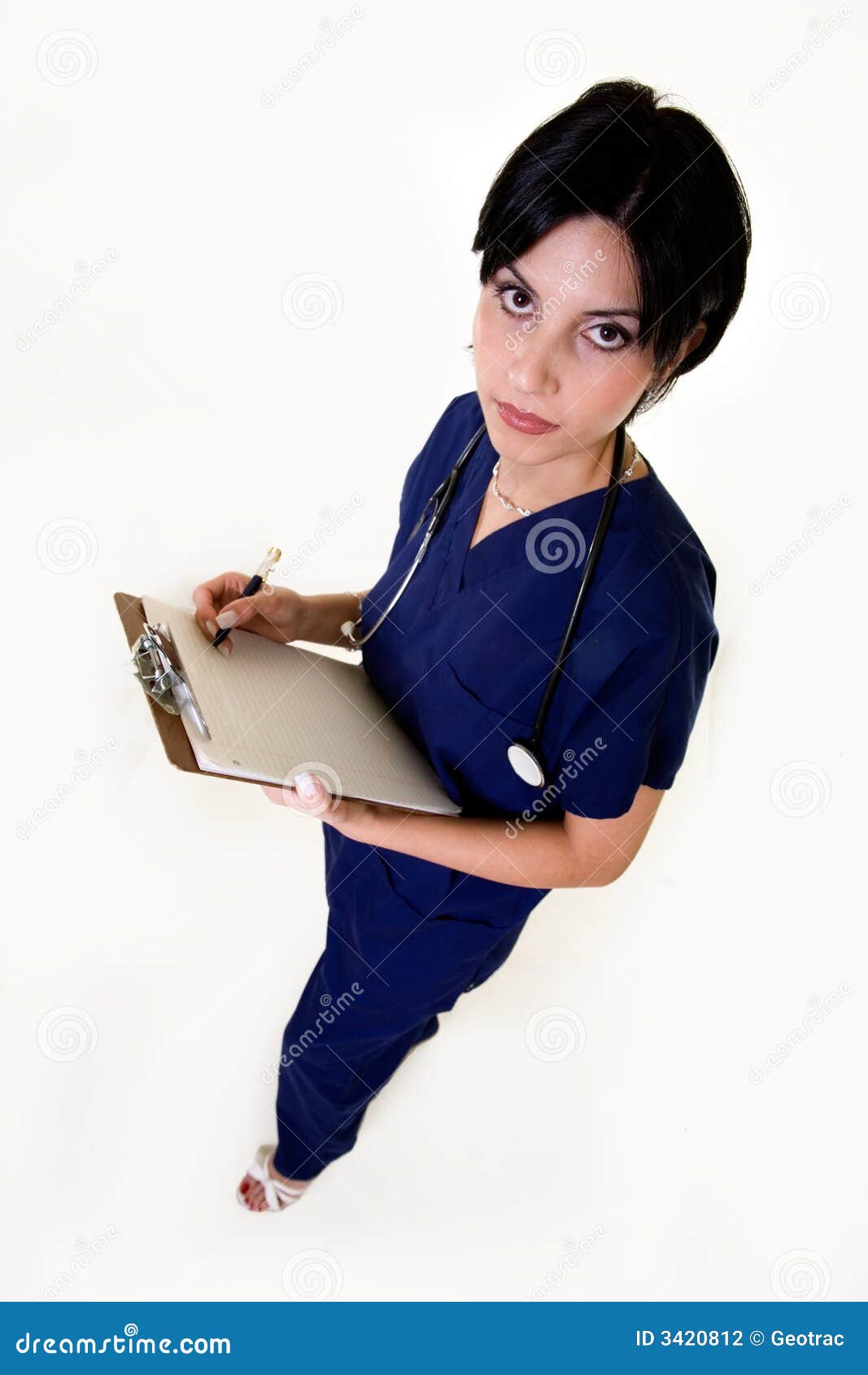 Enfermera triguena foto de archivo. Imagen de gente, ayuda - 3420812