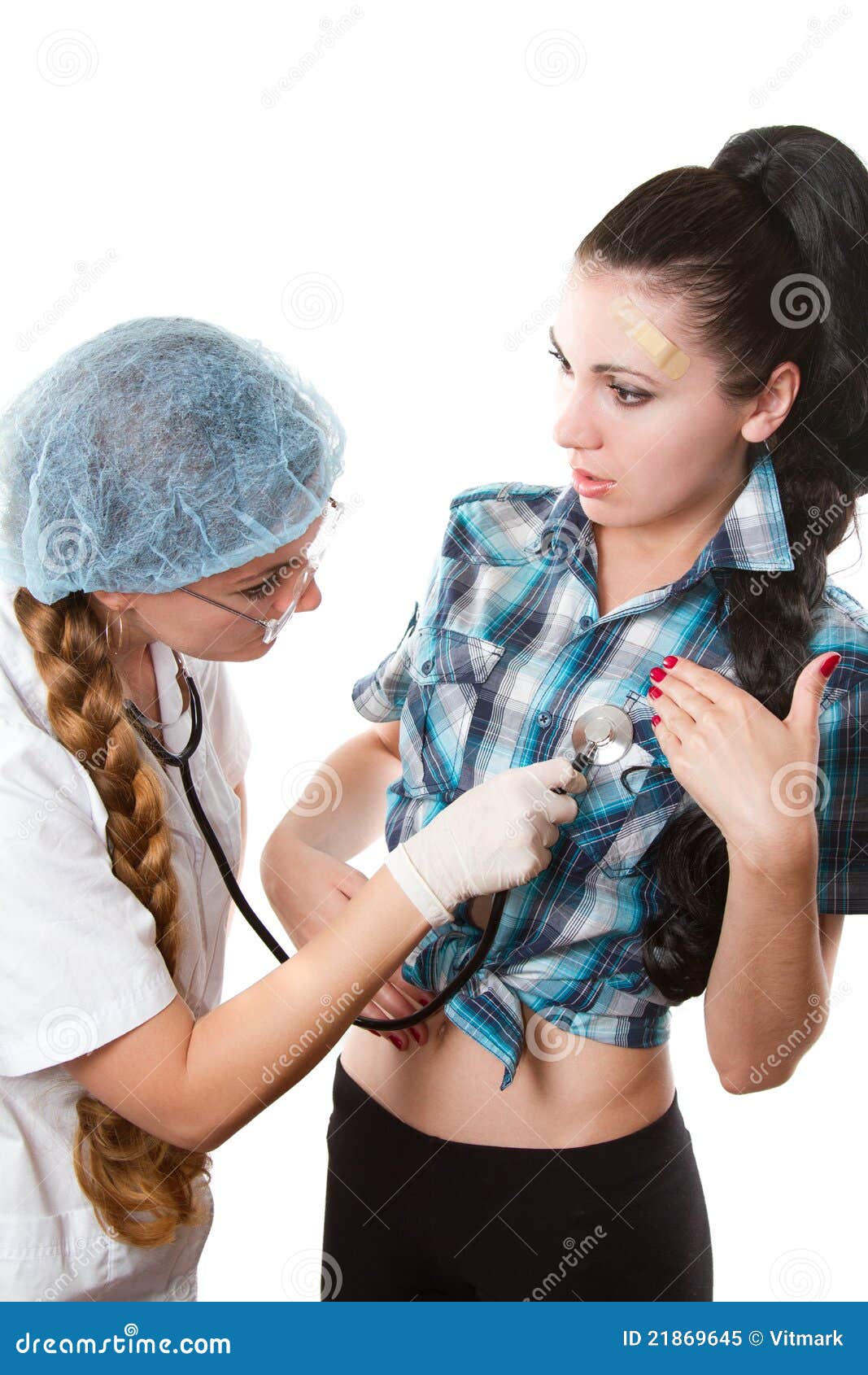 Enfermera y paciente imagen de archivo. Imagen de general - 21869645