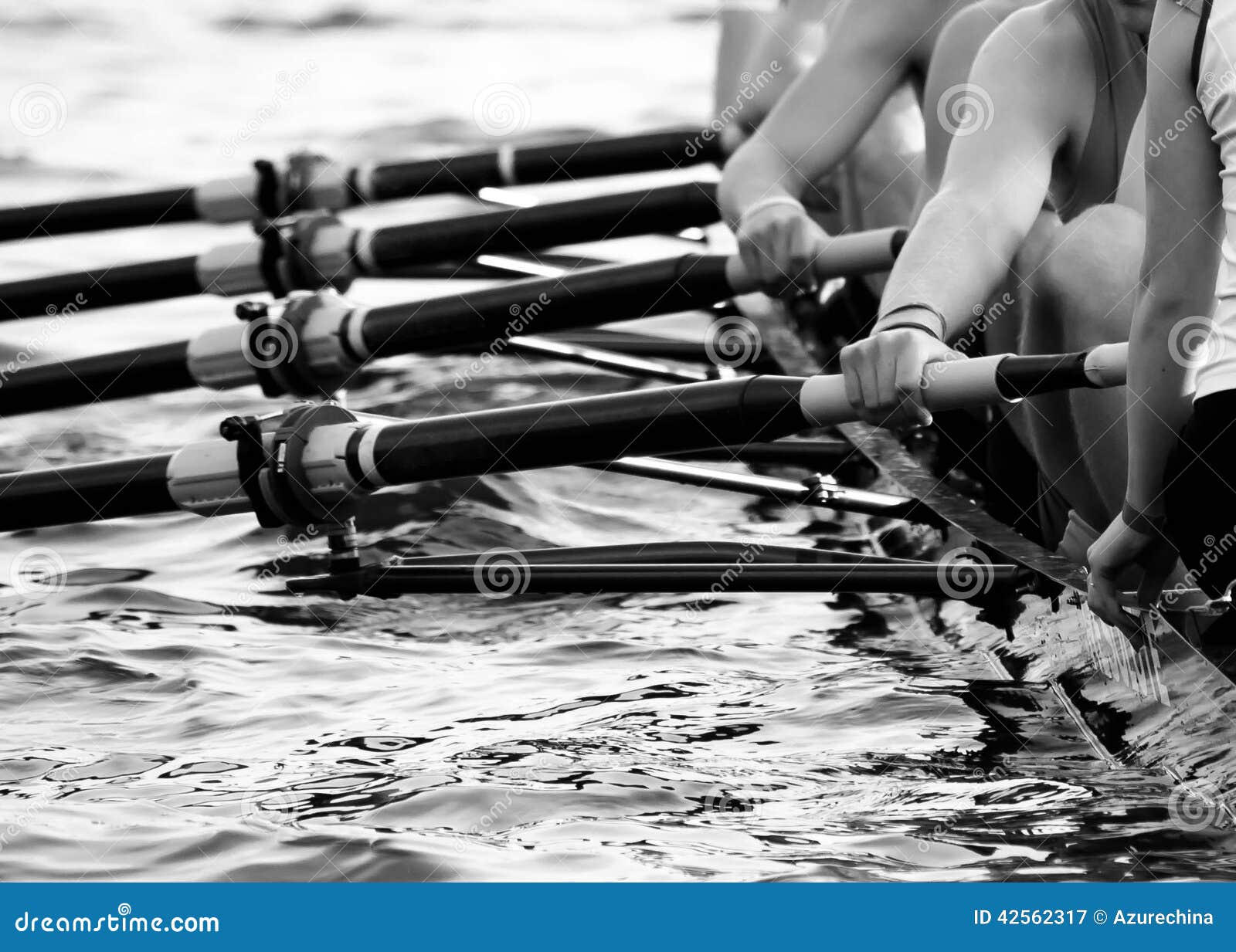 Enfileiramento Com O Timoneiro No Primeiro Plano Imagem de Stock ...