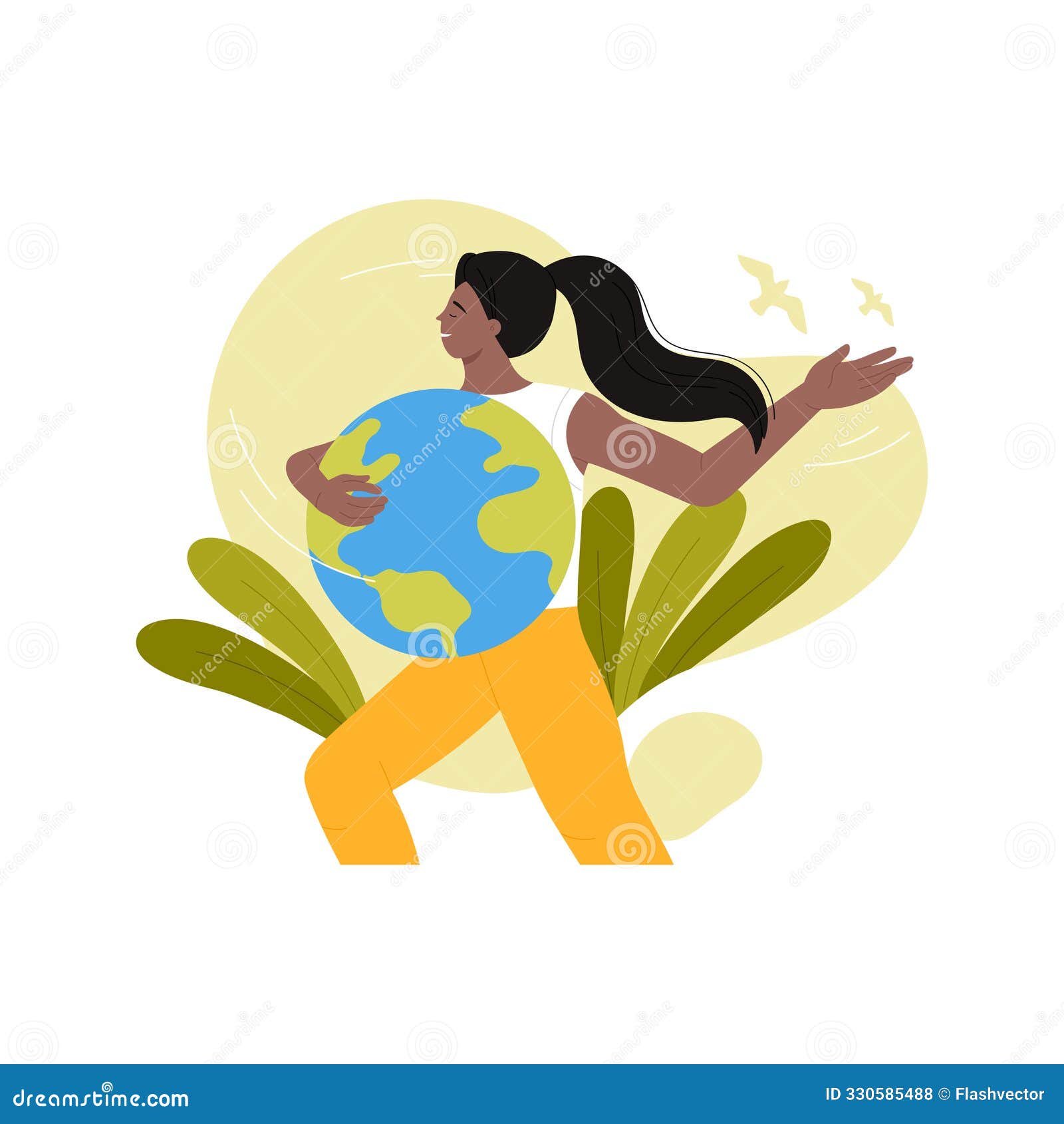 Man With Intuitive Type Thinking, Mindset Cartoon Vector ...