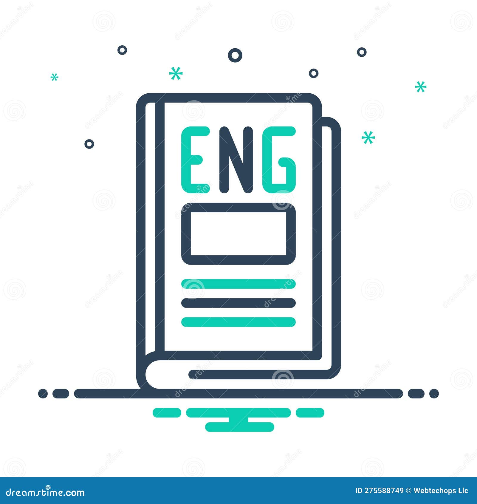 Mix Icon for Eng, Education and Diary Stock Vector - Illustration of ...