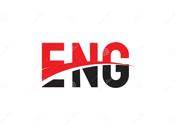 ENG Letter Initial Logo Design Vector Illustration Stock Vector ...