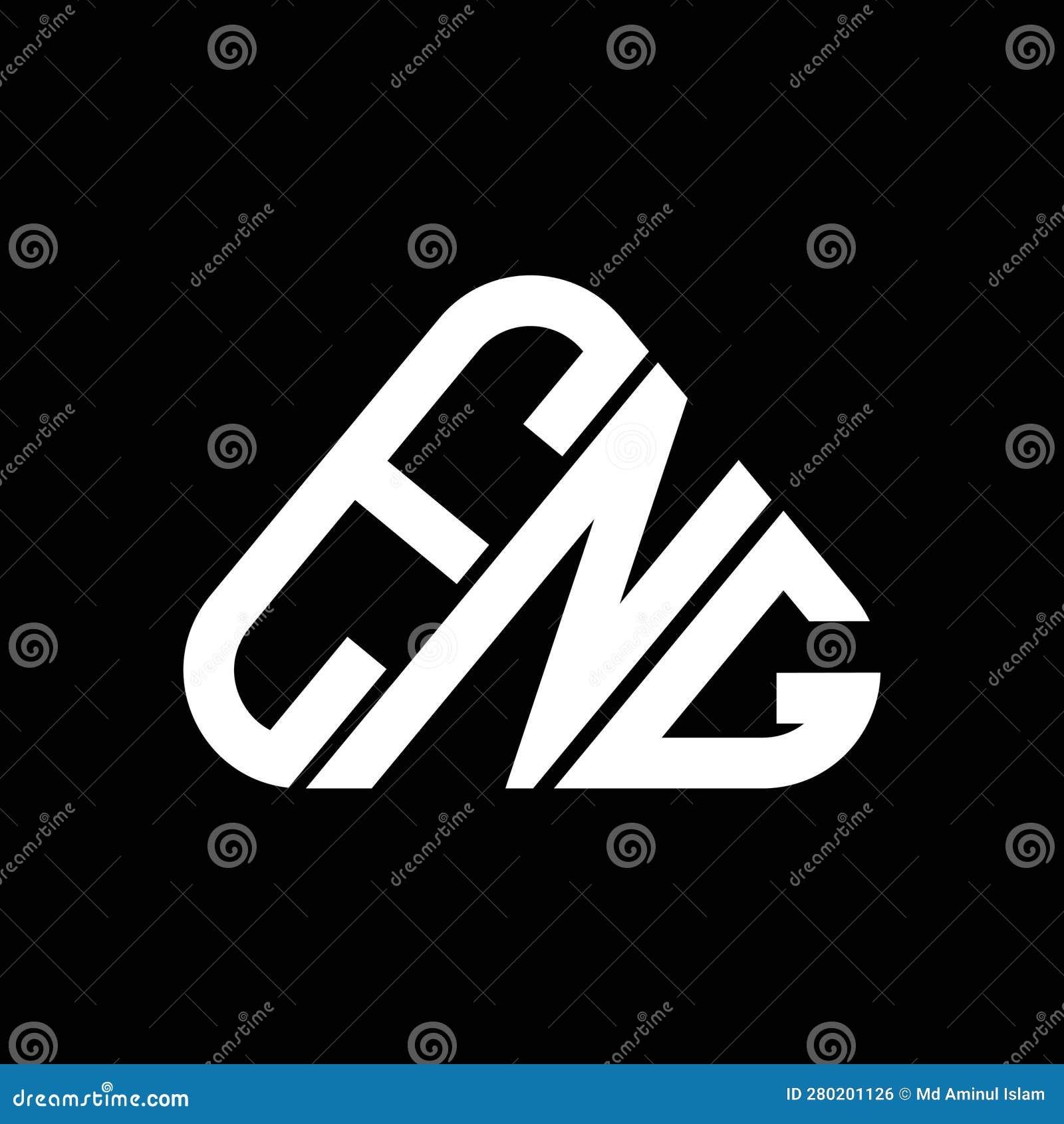 ENG Letter Logo Creative Design with Vector Graphic, ENG Simple and ...