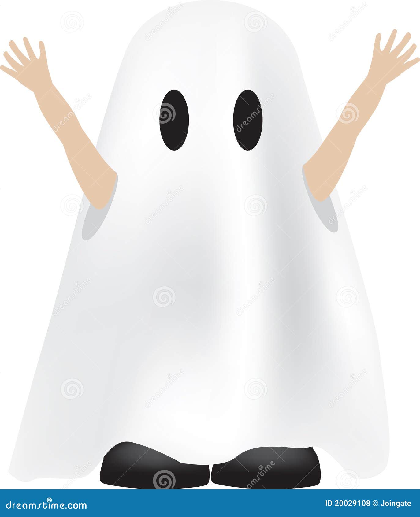 Eng spook vector illustratie. Illustration of kleding - 20029108