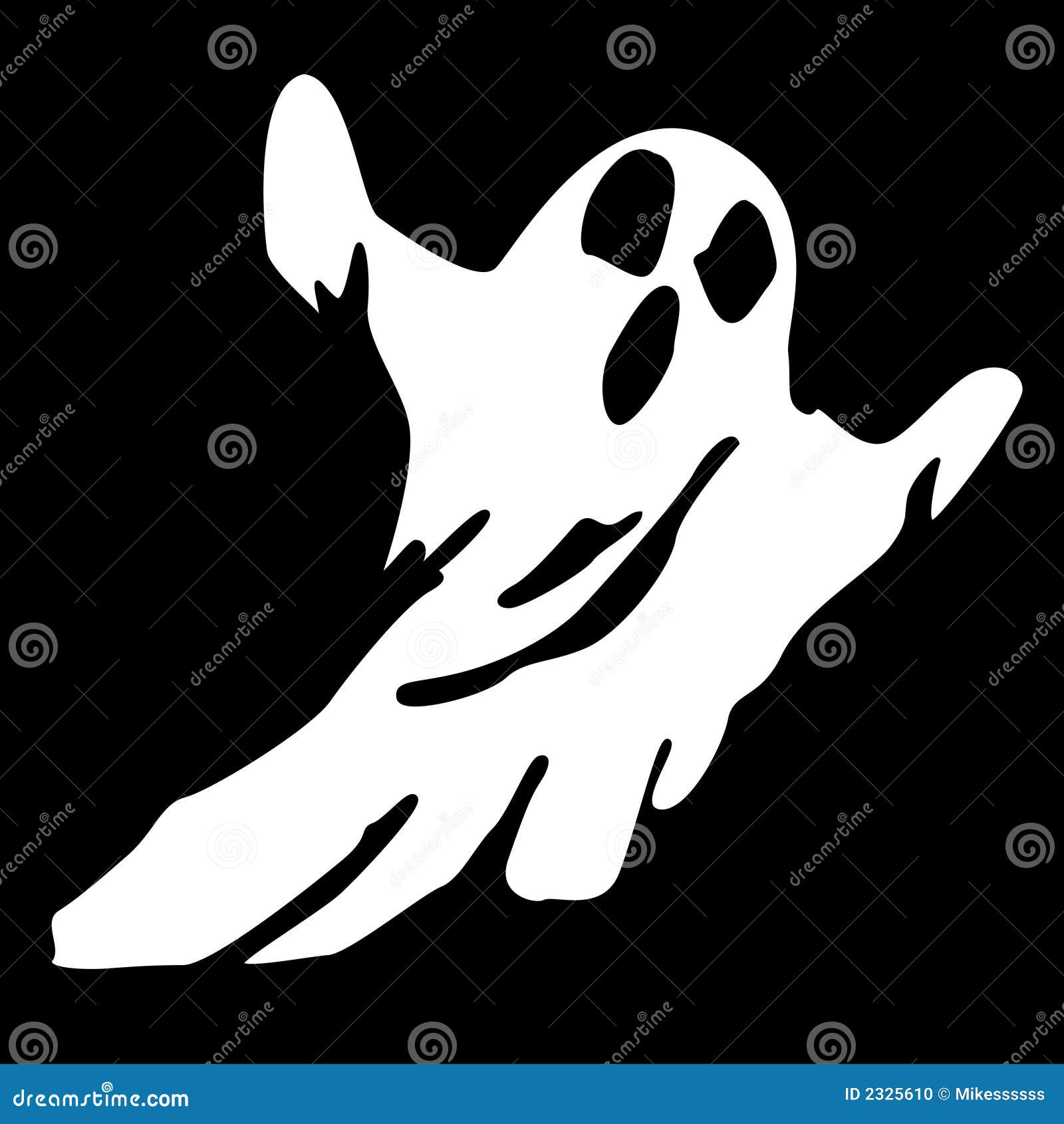 Eng spook vector illustratie. Illustration of schrik, spoor - 2325610
