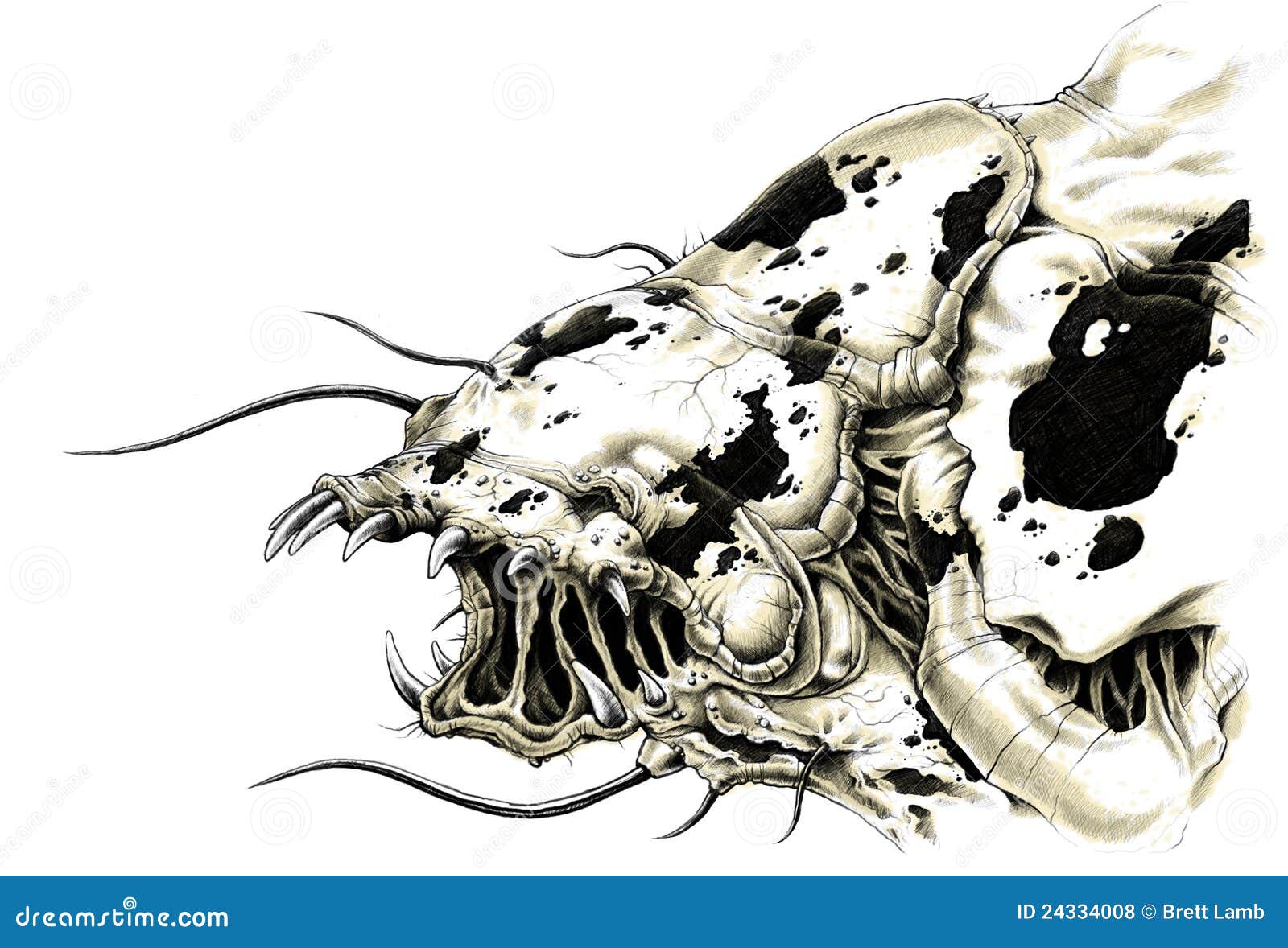 Eng Vreemd Monster stock illustratie. Illustration of fictie - 24334008