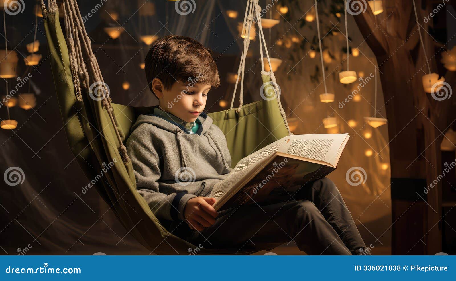 Engage Child with Disability Reading Book Stock Illustration - Illustration of hyperactivity ...