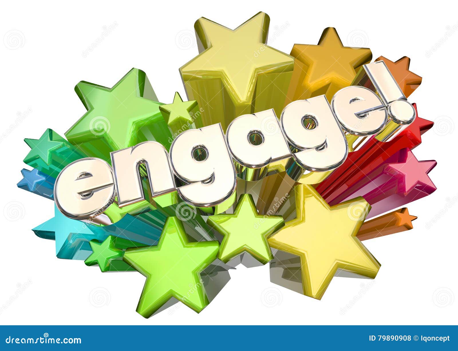 Engage Involve Participate Join Interact Collage Royalty-Free Stock ...