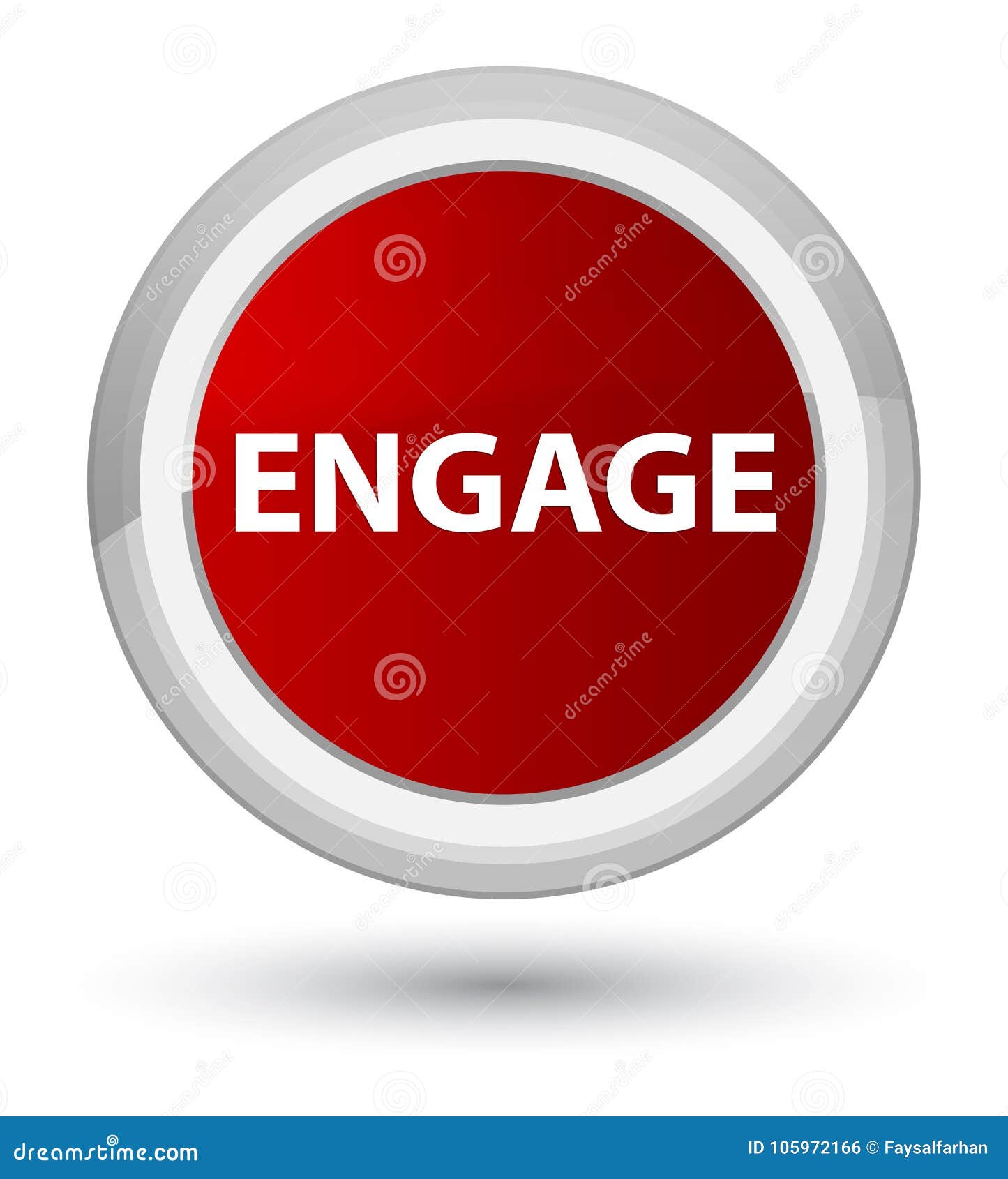 Engage Prime Red Round Button Stock Illustration - Illustration of ...