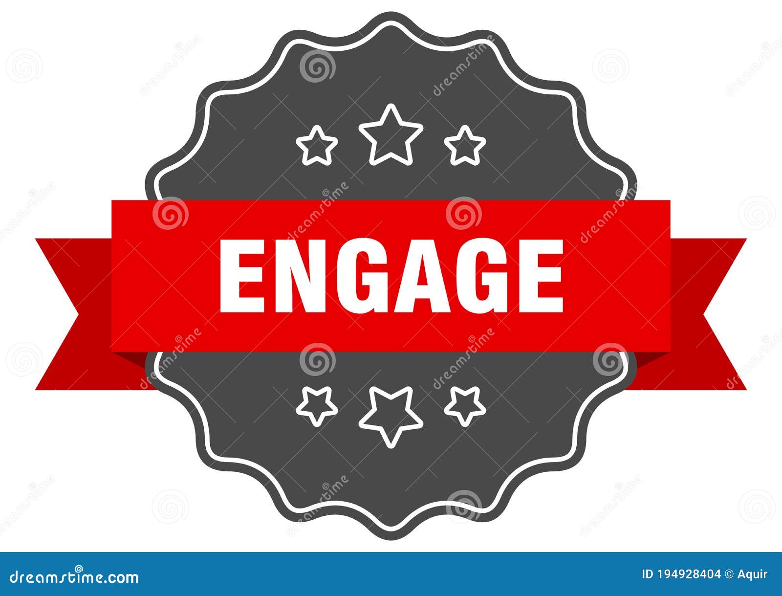 Engage label stock vector. Illustration of circle, engage - 194928404