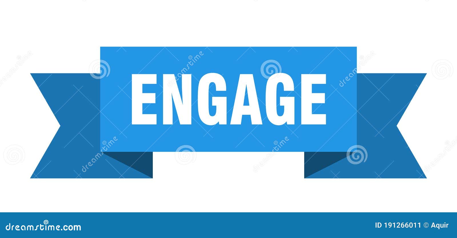 Engage ribbon. stock vector. Illustration of price, isolated - 191266011