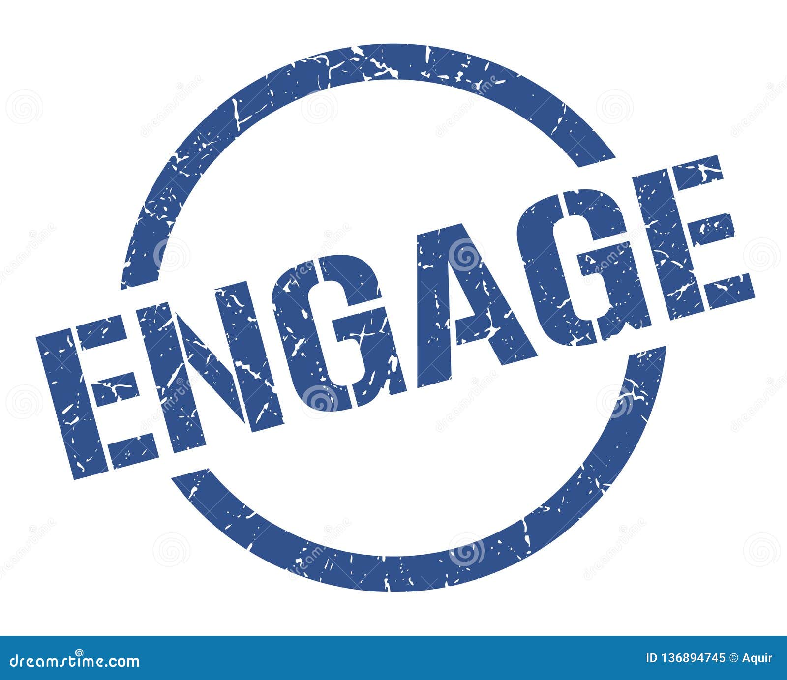 Engage stamp stock vector. Illustration of white, vintage - 136894745