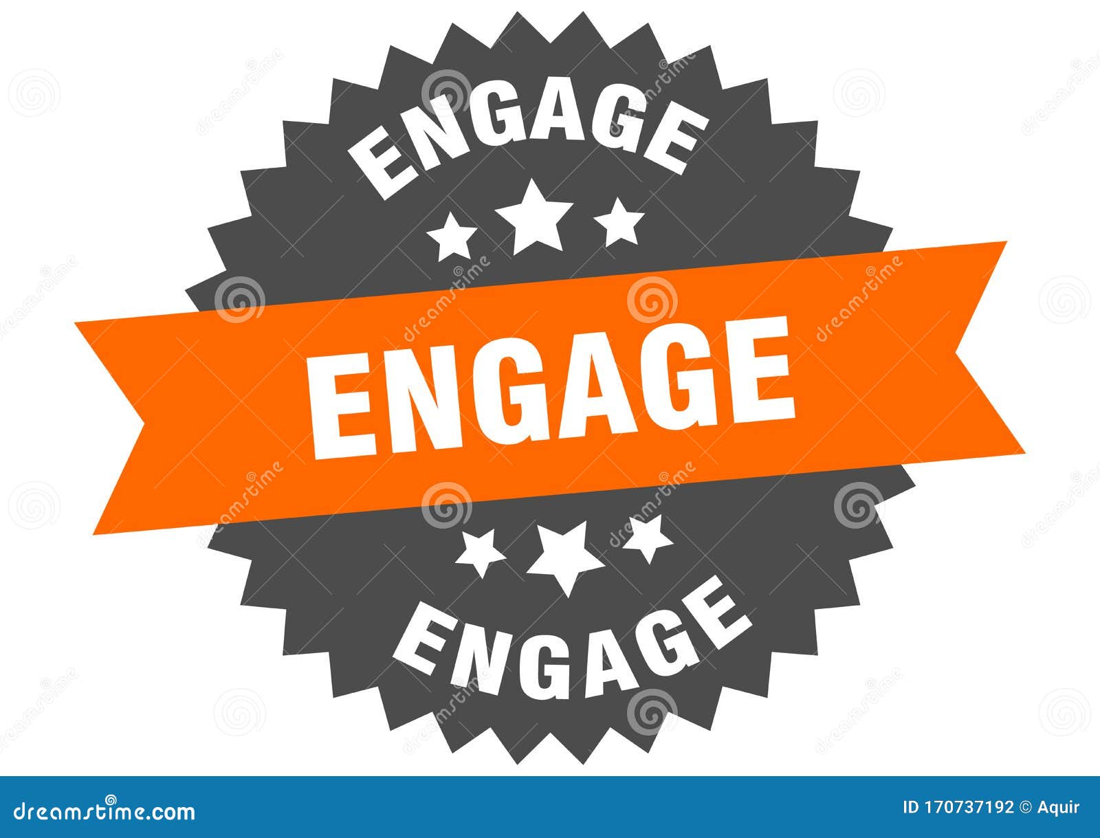 Engage Sign. Engage Circular Band Label. Engage Sticker Stock Vector ...
