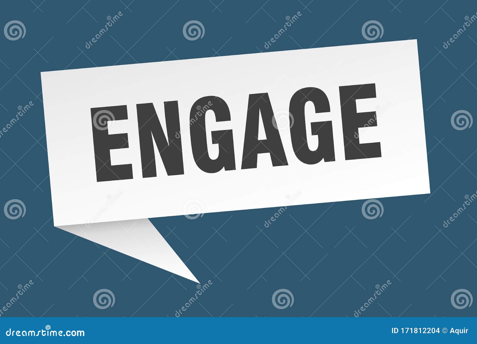 Engage Speech Bubble. Engage Ribbon Sign Stock Vector - Illustration of ...