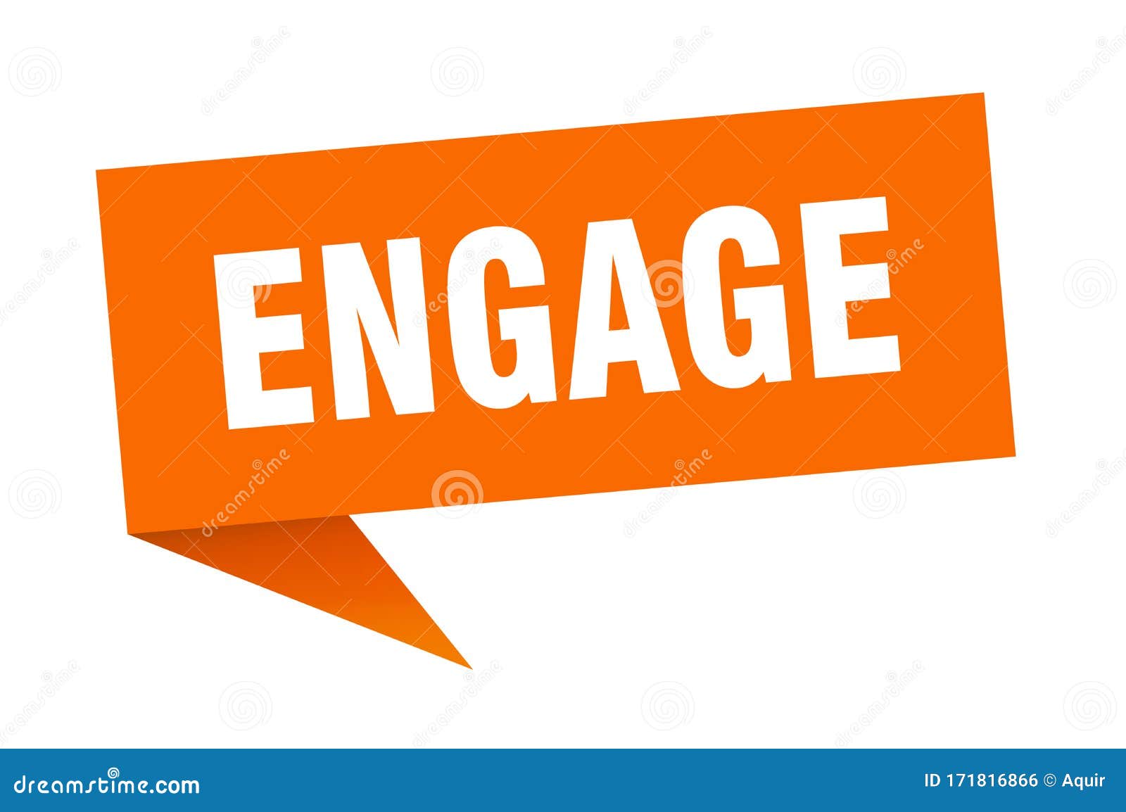 Engage Speech Bubble. Engage Ribbon Sign Stock Vector - Illustration of ...