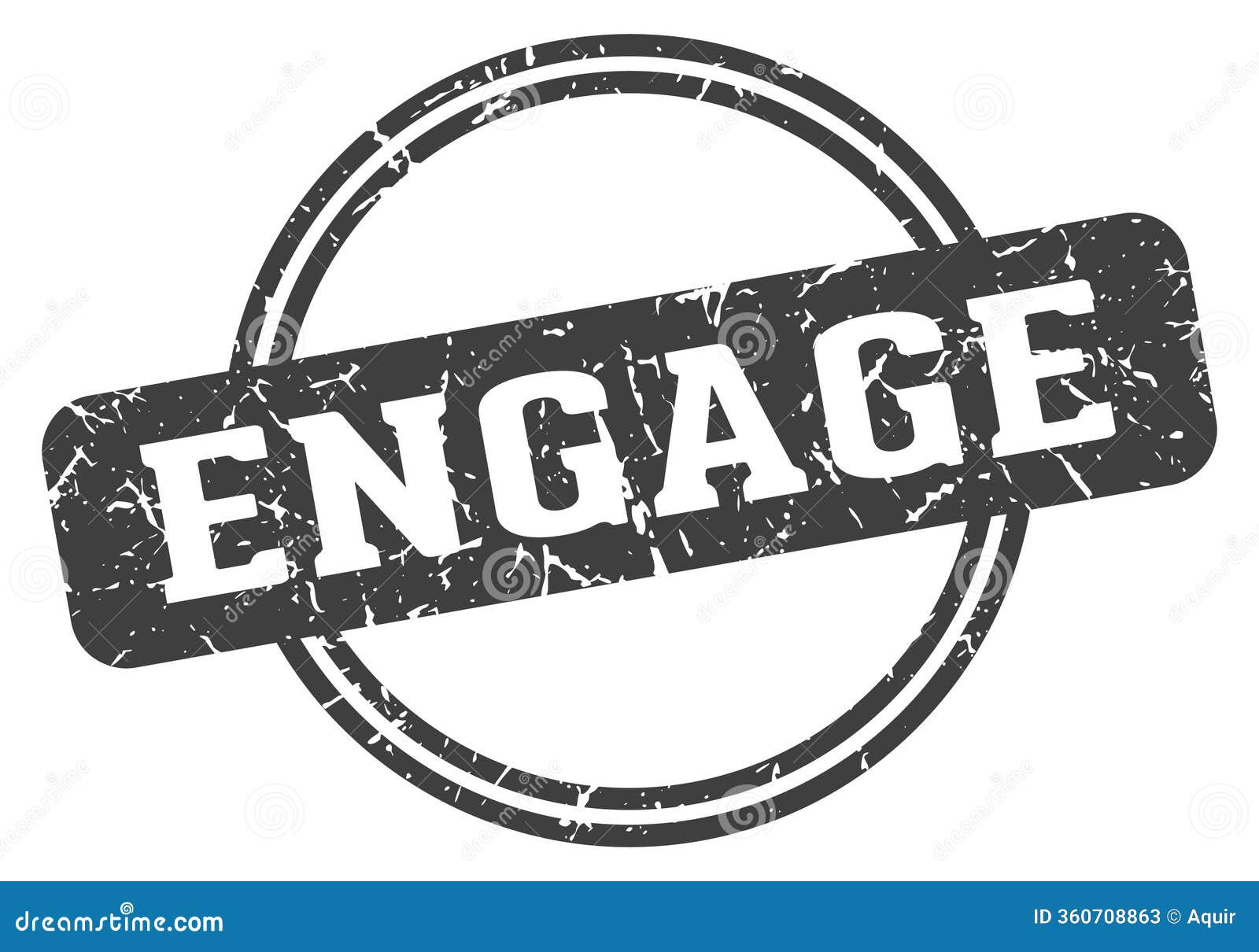 Engage stamp stock vector. Illustration of rubber, engage - 360708863