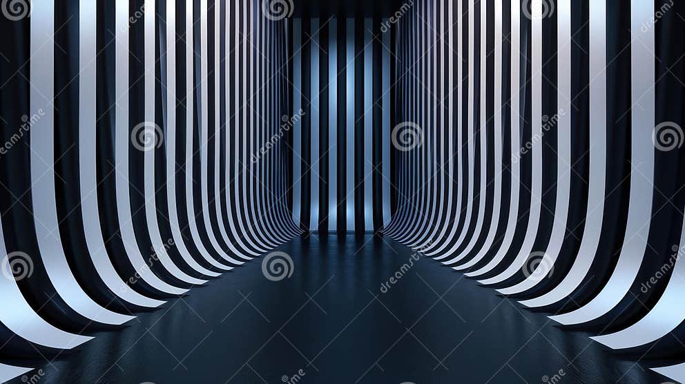 Engage Your Audience with Abstract 3D Renderings in a Sleek Black ...