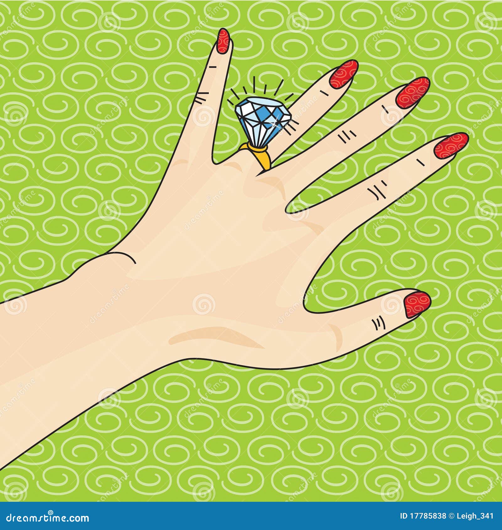 Engaged! stock illustration. Illustration of digital - 17785838