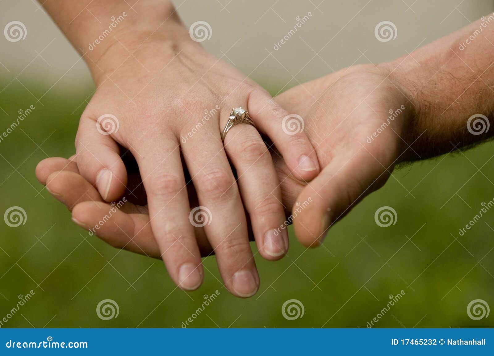 Engaged Couple s Hands stock photo. Image of ring, couple - 17465232
