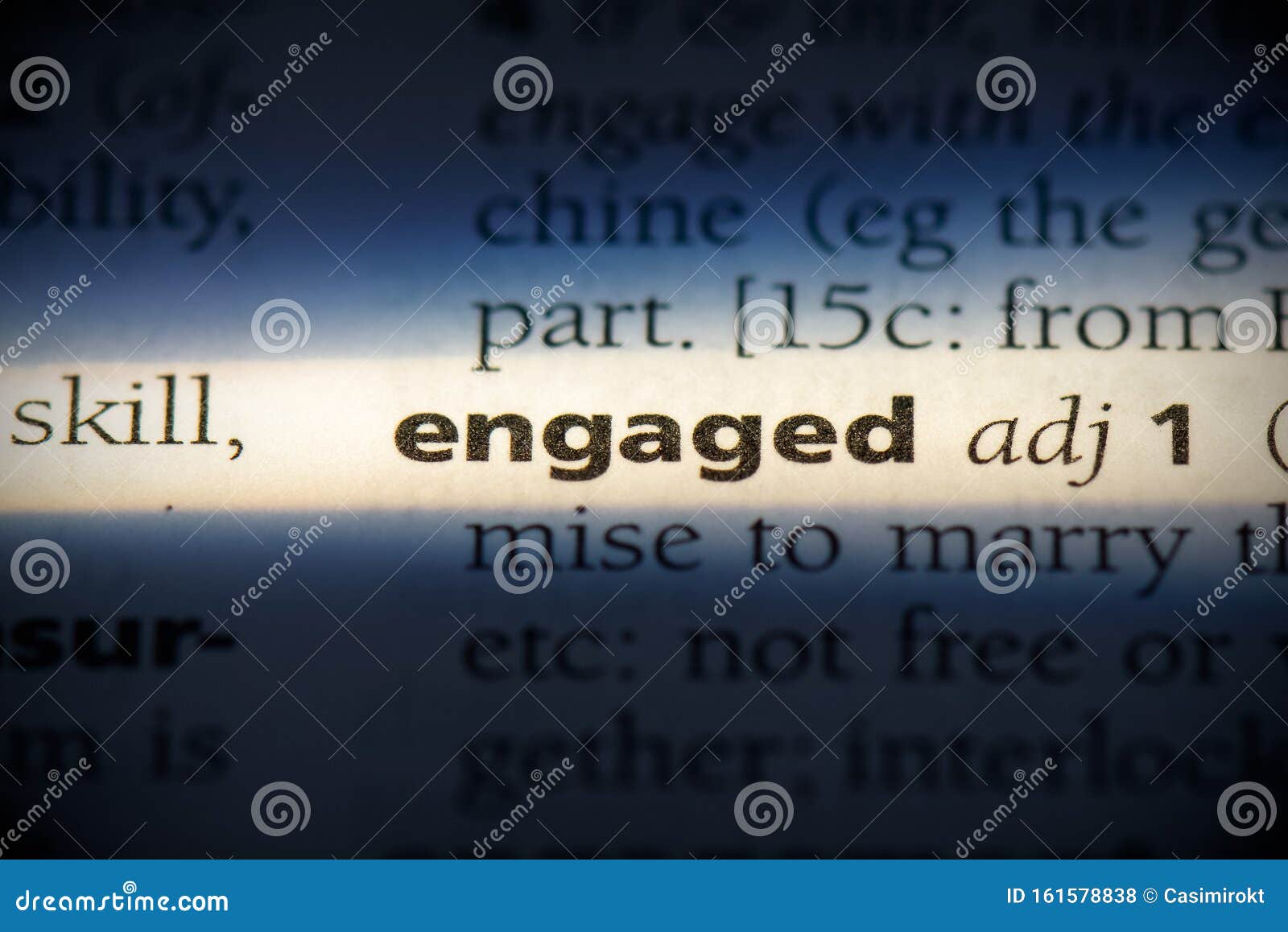 Engaged stock photo. Image of reference, info, vocabulary - 161578838