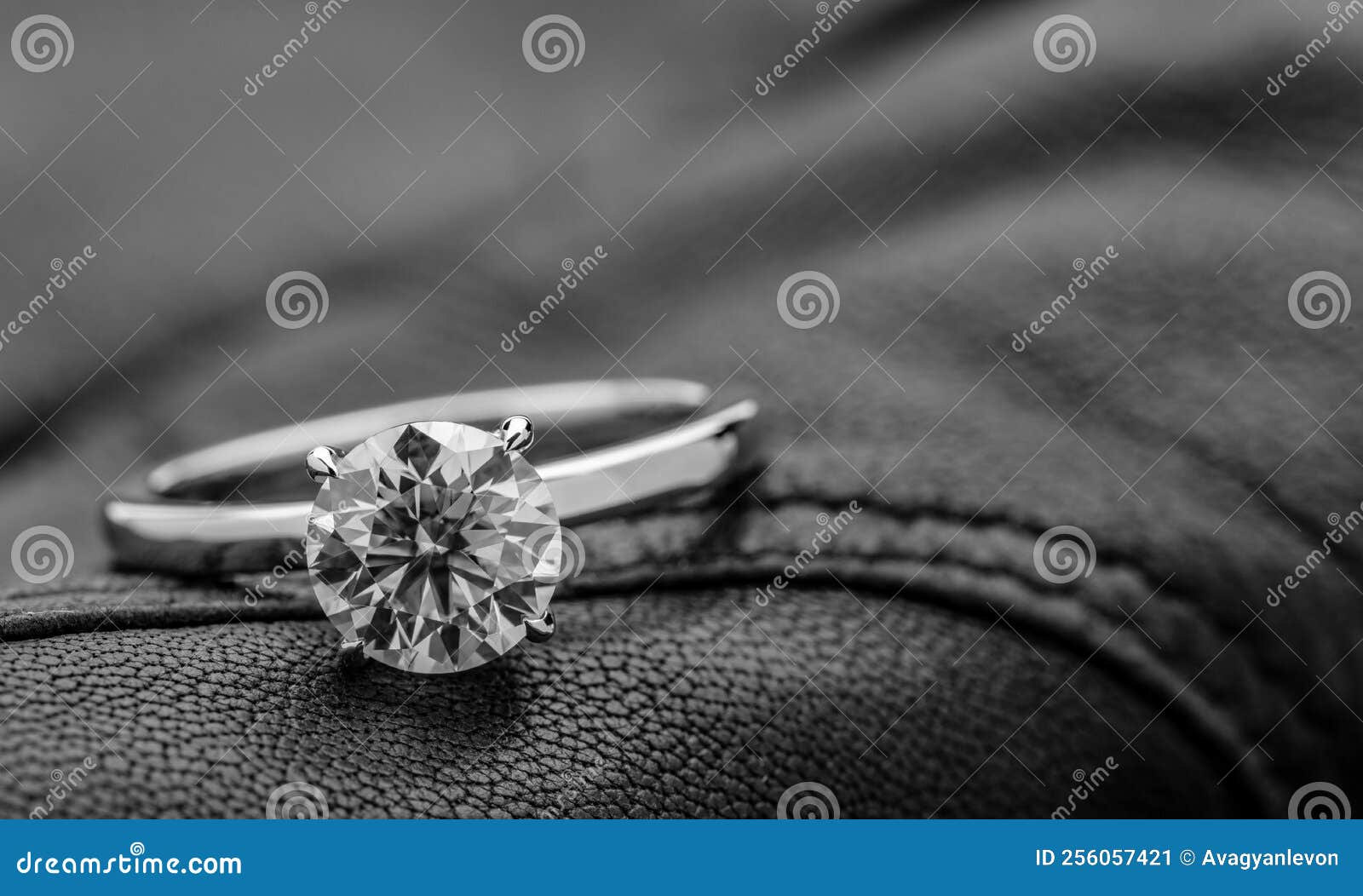 Engagement Diamond Ring Close Up Stock Image - Image of platinum ...