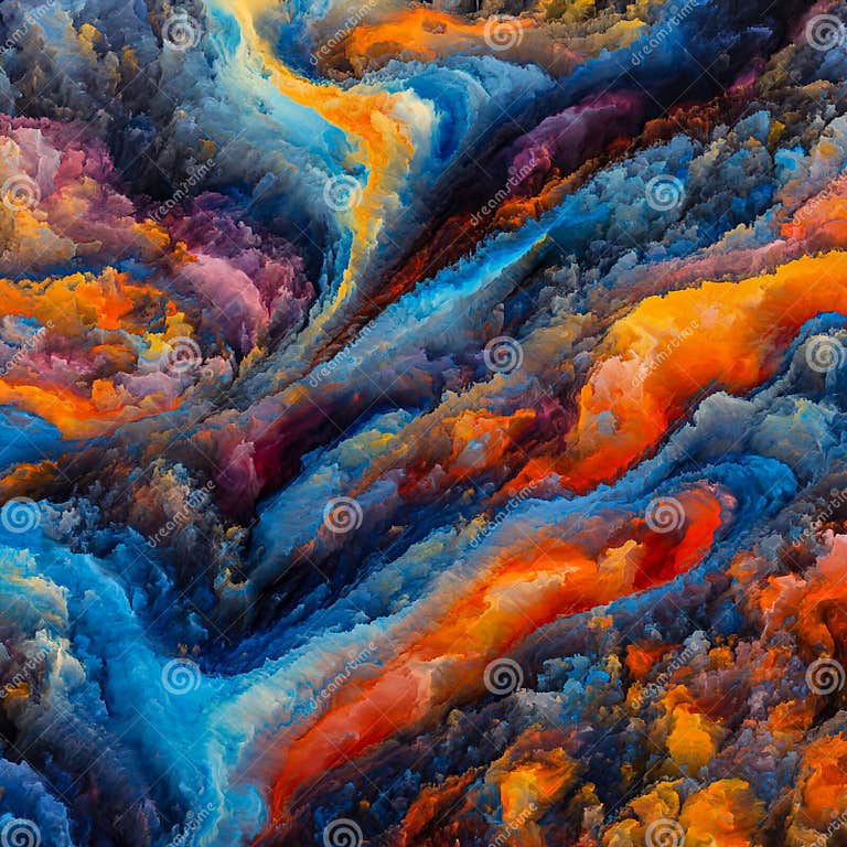 Engagement of Evolving Colors Stock Image - Image of fathomless ...