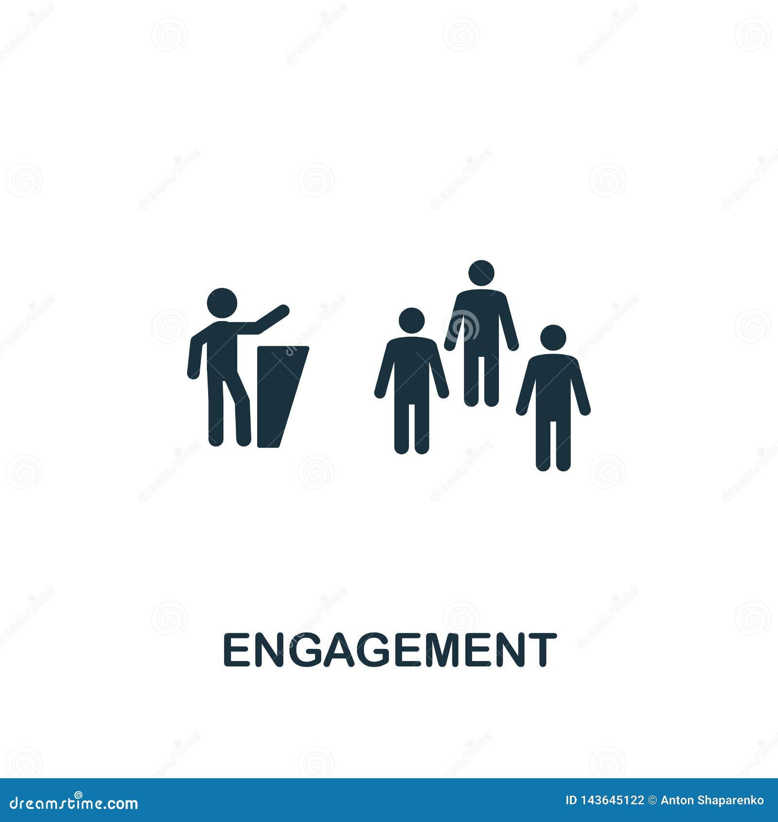 Engagement Icon. Creative Element Design from Content Icons Collection ...