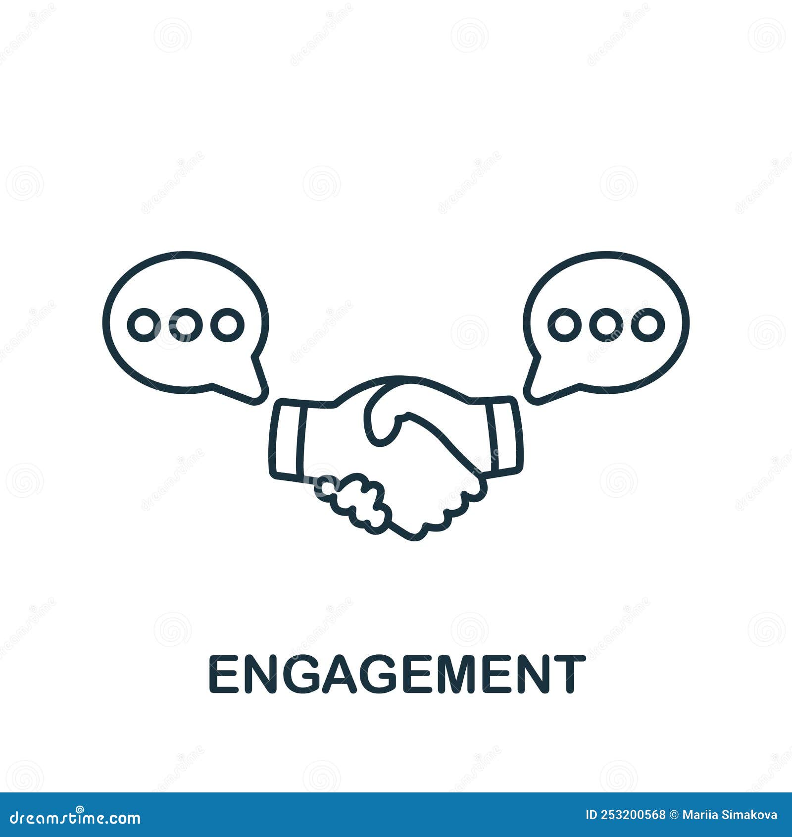 Engagement Icon. Monochrome Simple Community Icon for Templates, Web ...