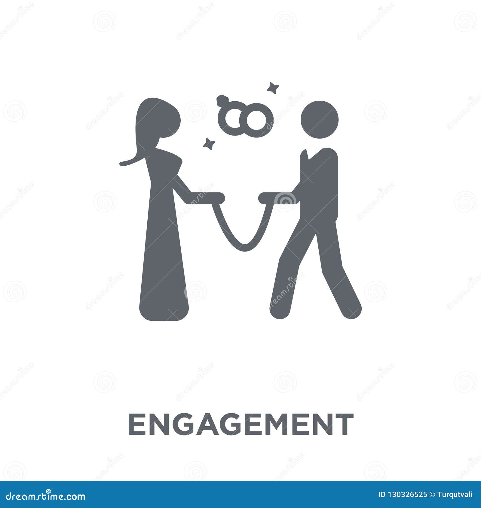 Engagement Icon from Wedding and Love Collection. Stock Vector ...