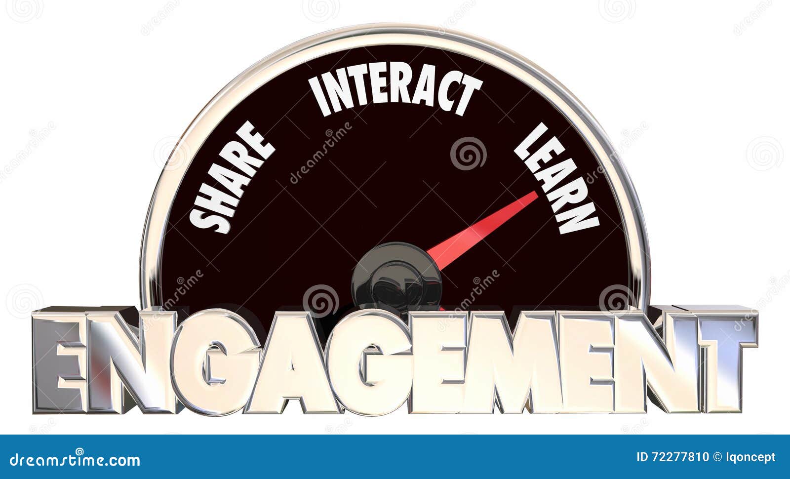 Engagement Speedometer Increase Improve Interaction Royalty-Free Stock ...